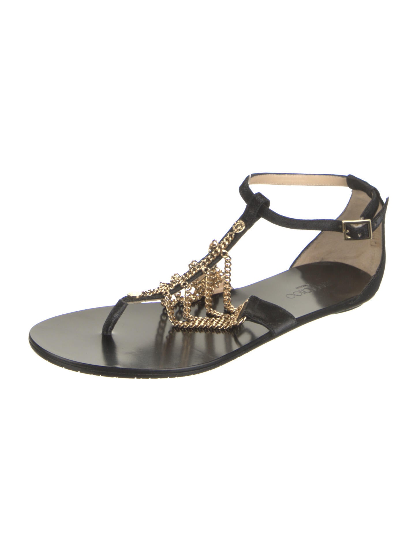 Jimmy Choo Stone Embellished Sandals - Black Sandals, Shoes - JIM41271 ...