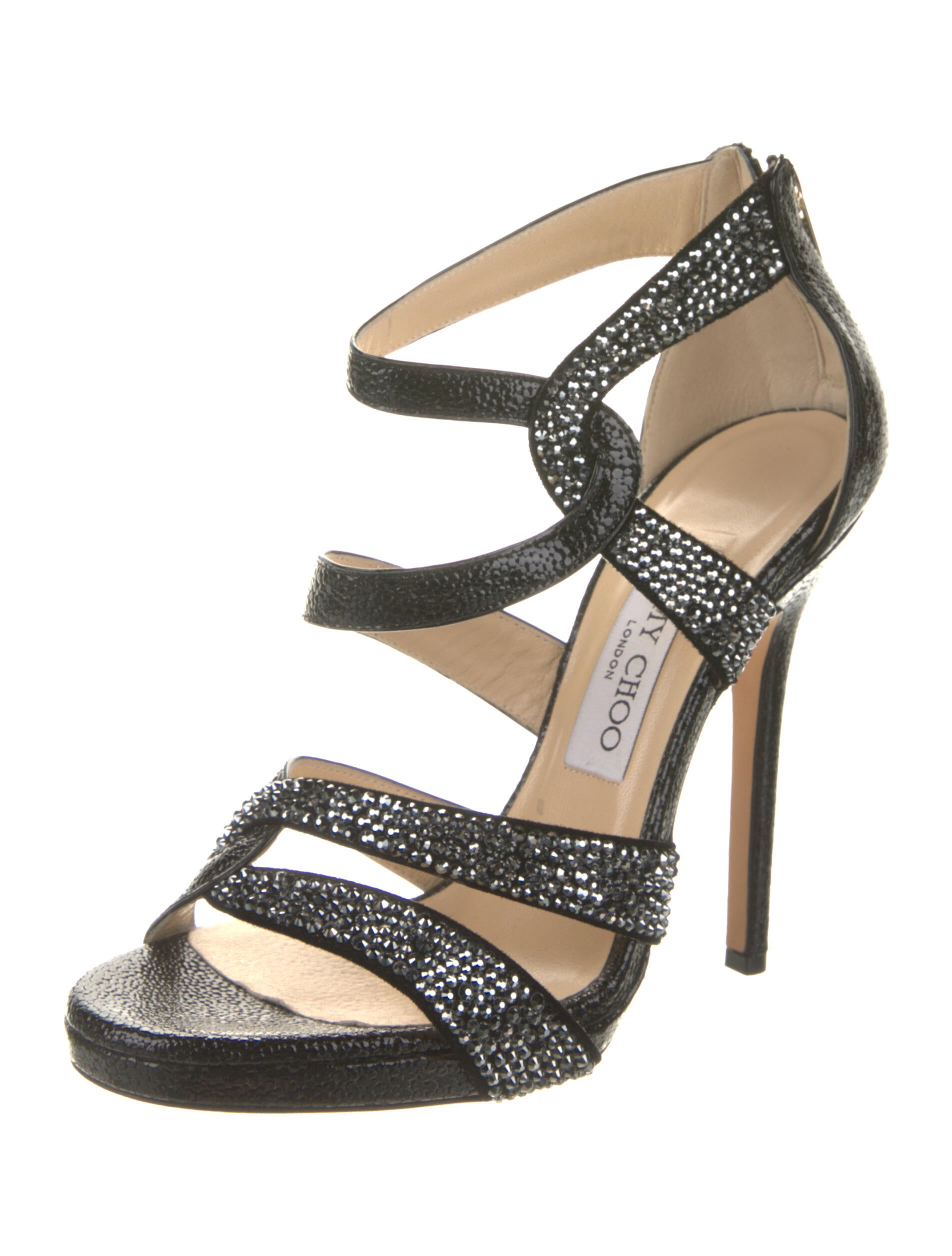 Jimmy Choo Sandals - Black Sandals, Shoes - JIM34770 | The RealReal
