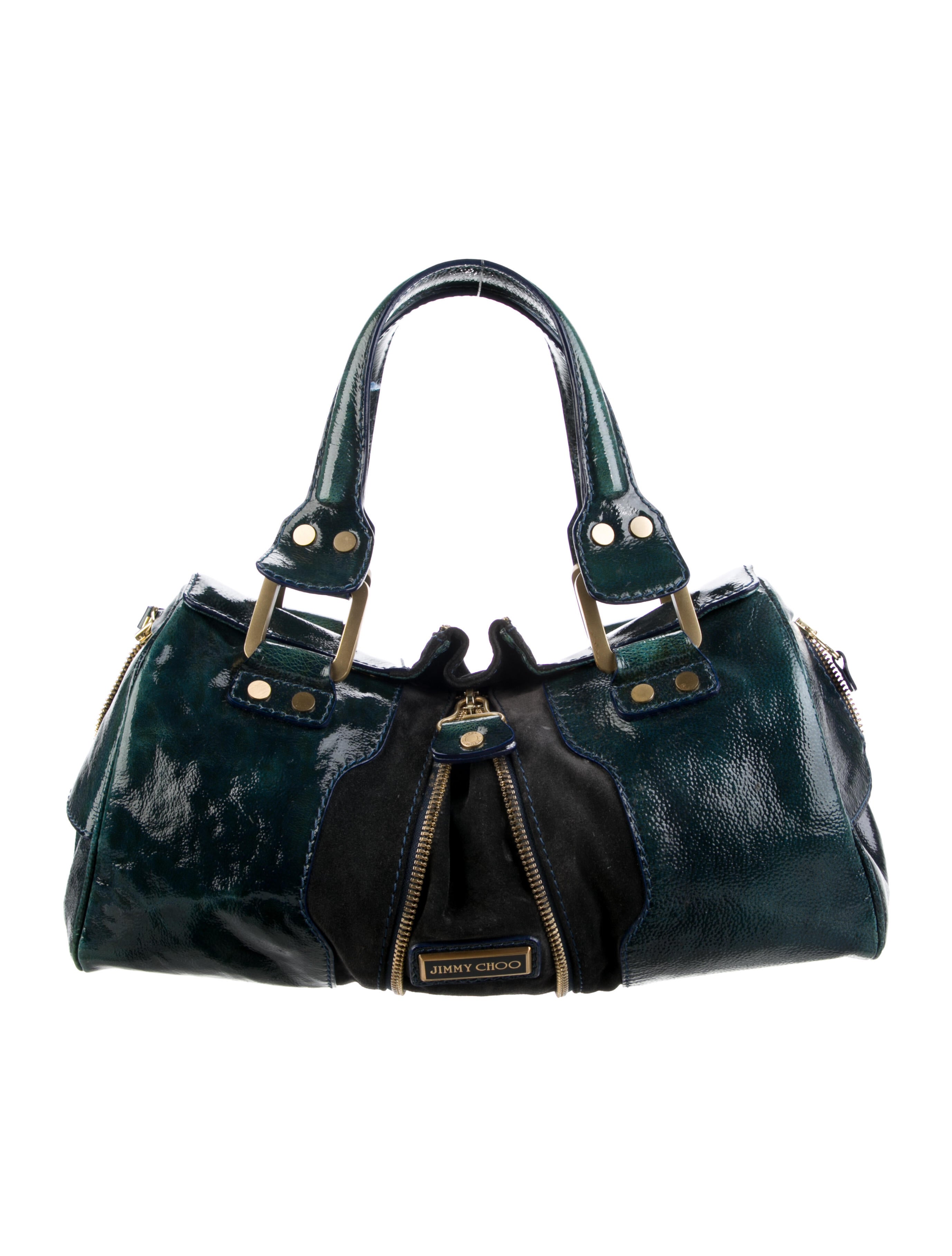 Jimmy Choo Patent Leather Handle Bag - Black Handle Bags, Handbags ...