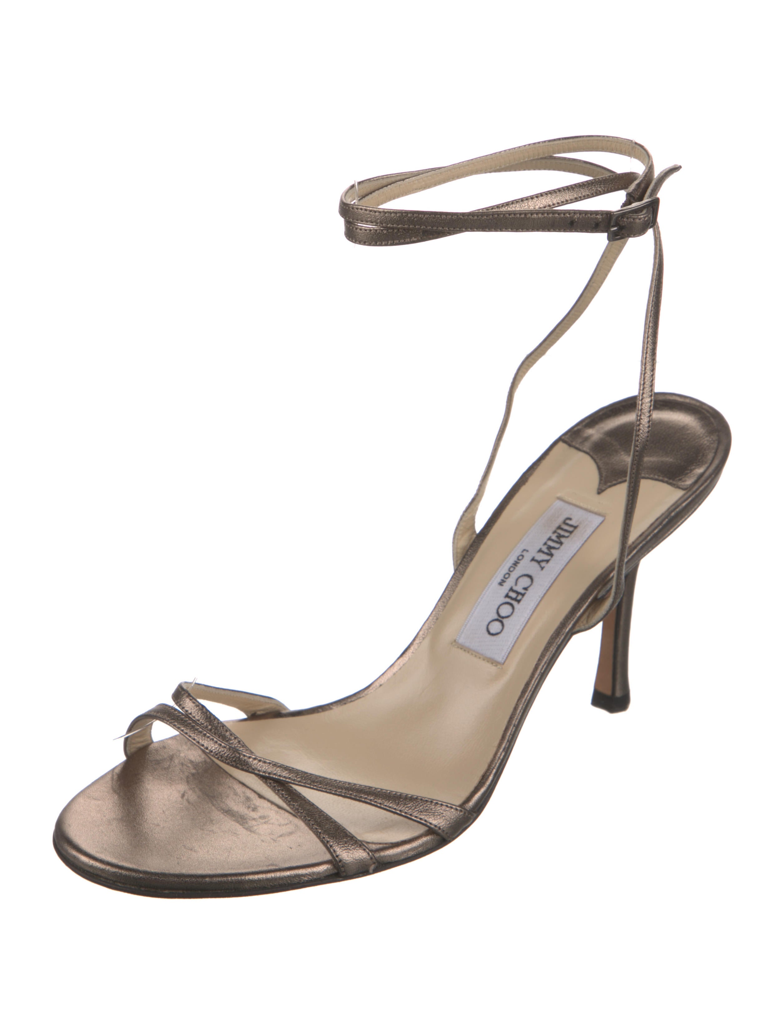 Jimmy Choo Metallic Sandals - Metallic Sandals, Shoes - JIM23209 | The ...