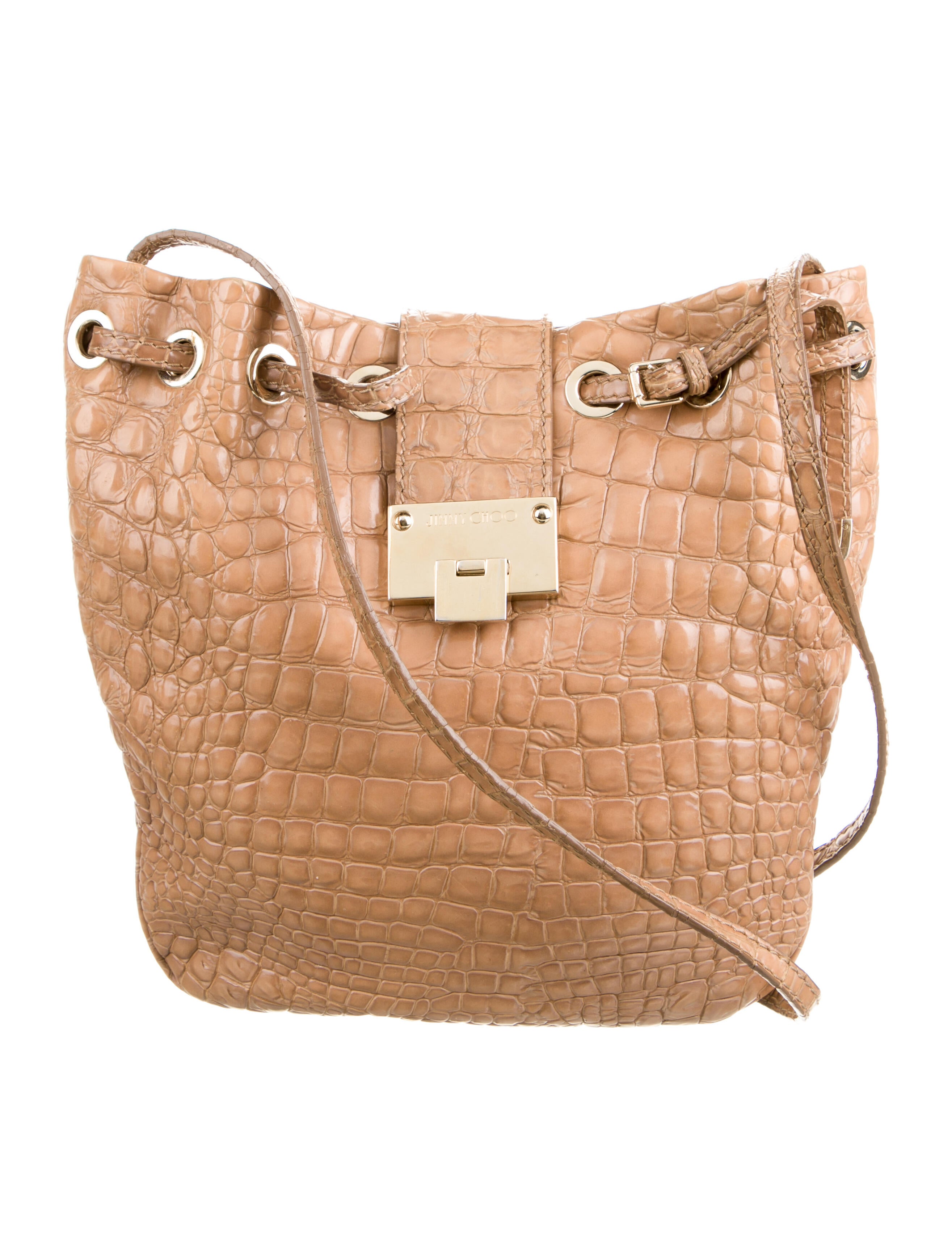 Jimmy Choo Leather Crossbody Bag - Brown Crossbody Bags, Handbags ...