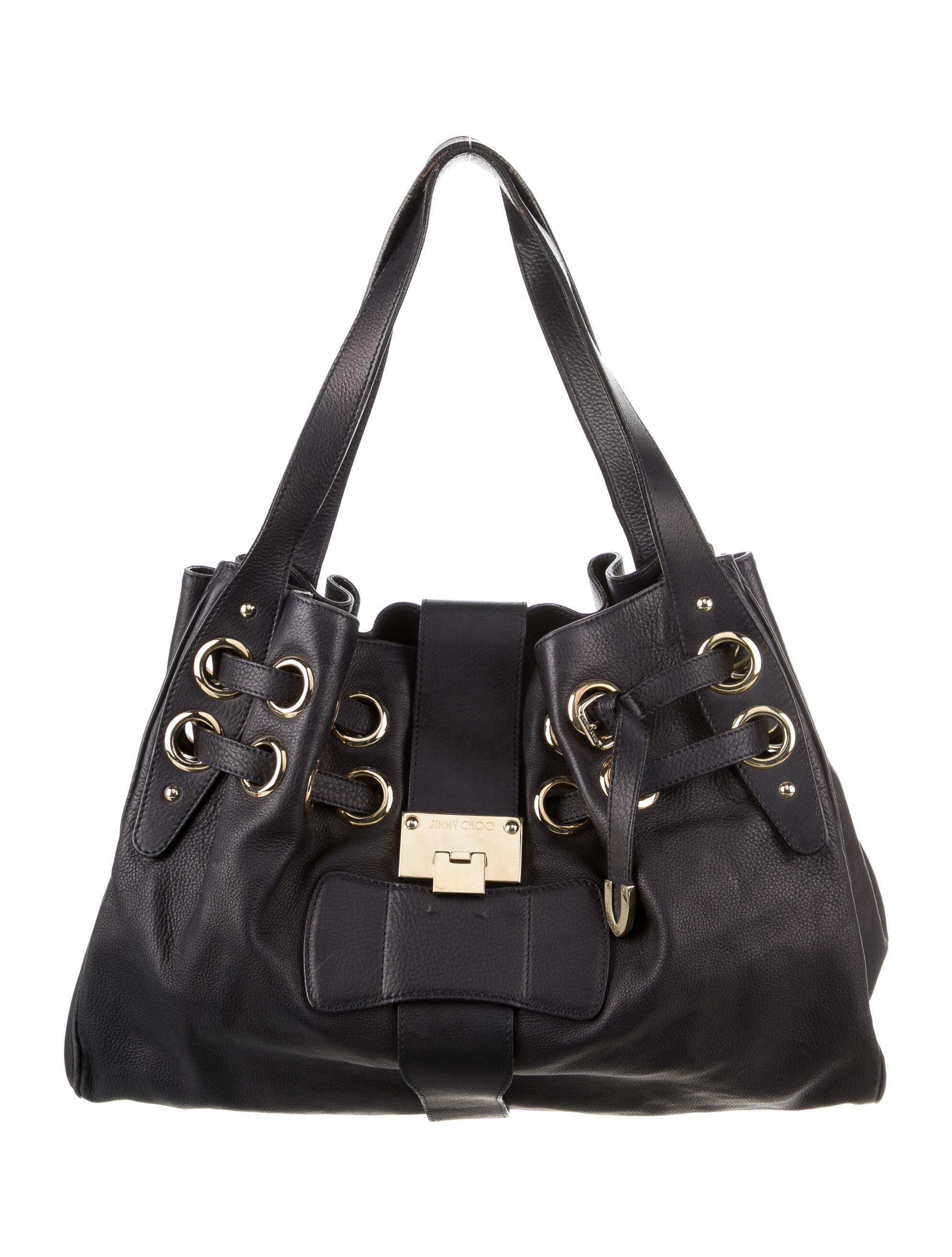 Jimmy Choo Patent Leather Ramona Bag - Black Totes, Handbags ...