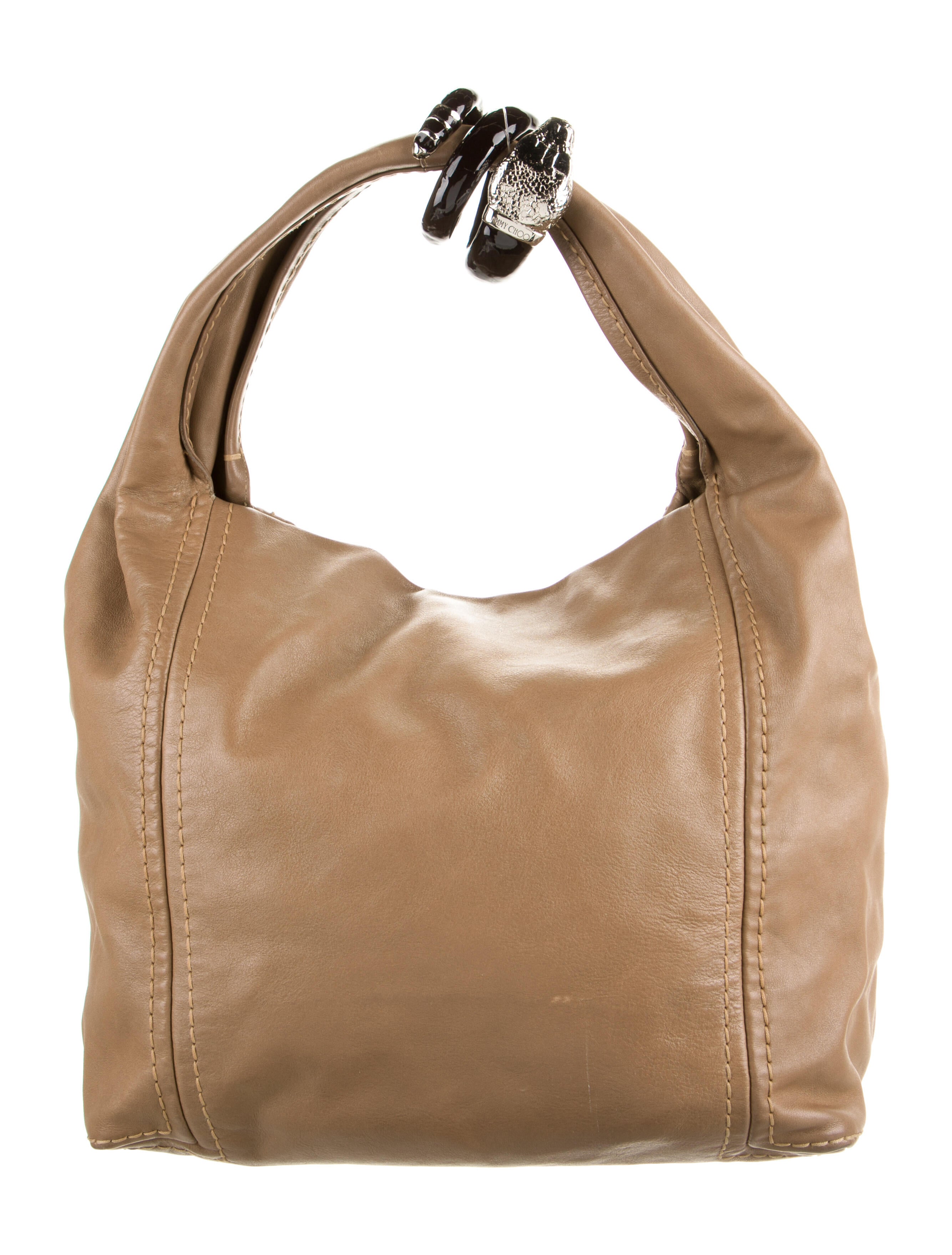 Jimmy Choo Tulita Leather Bag - Brown Hobos, Handbags - JIM99181 | The ...