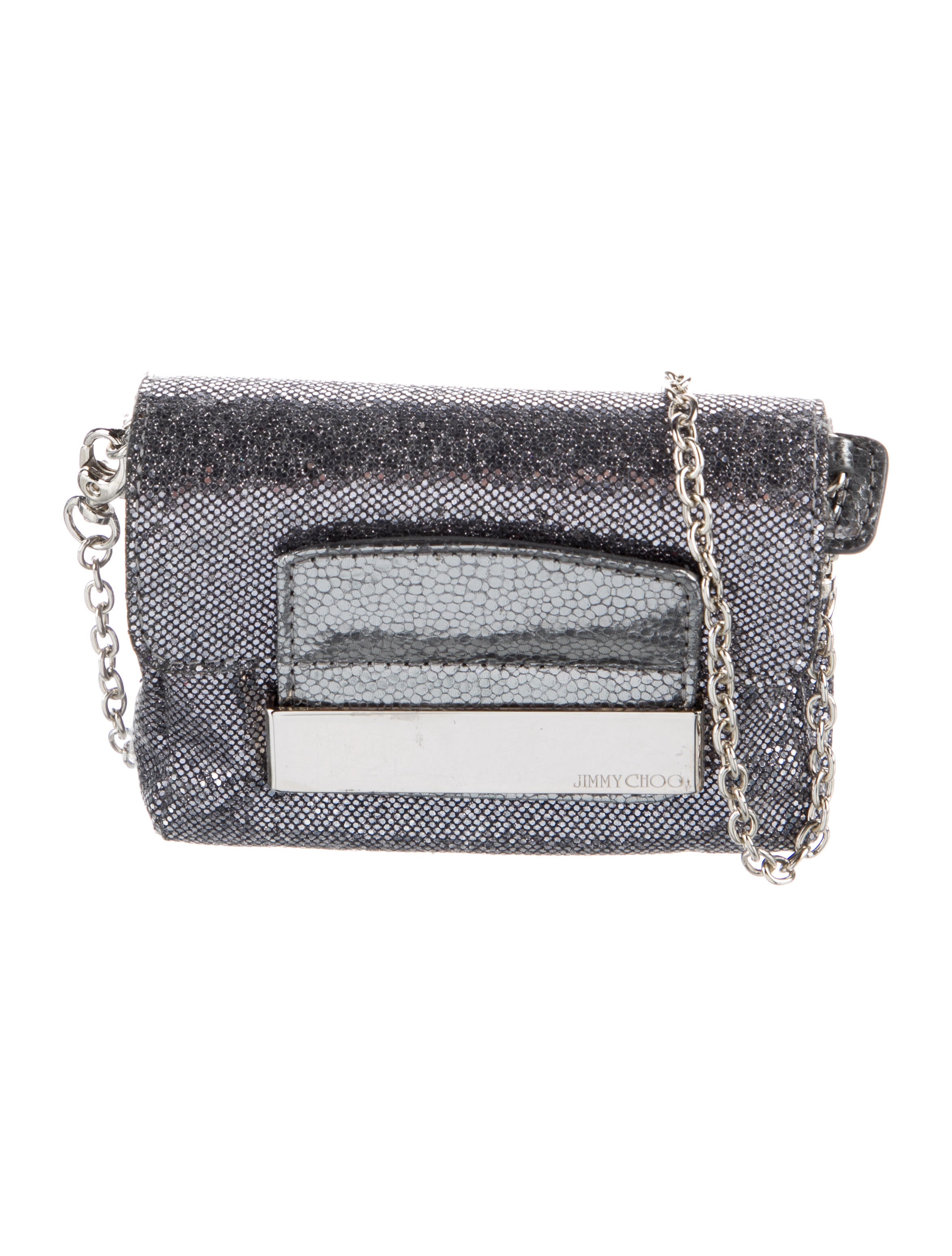 Jimmy Choo Glitter Mini Bag - Metallic Mini Bags, Handbags - JIM317704 ...