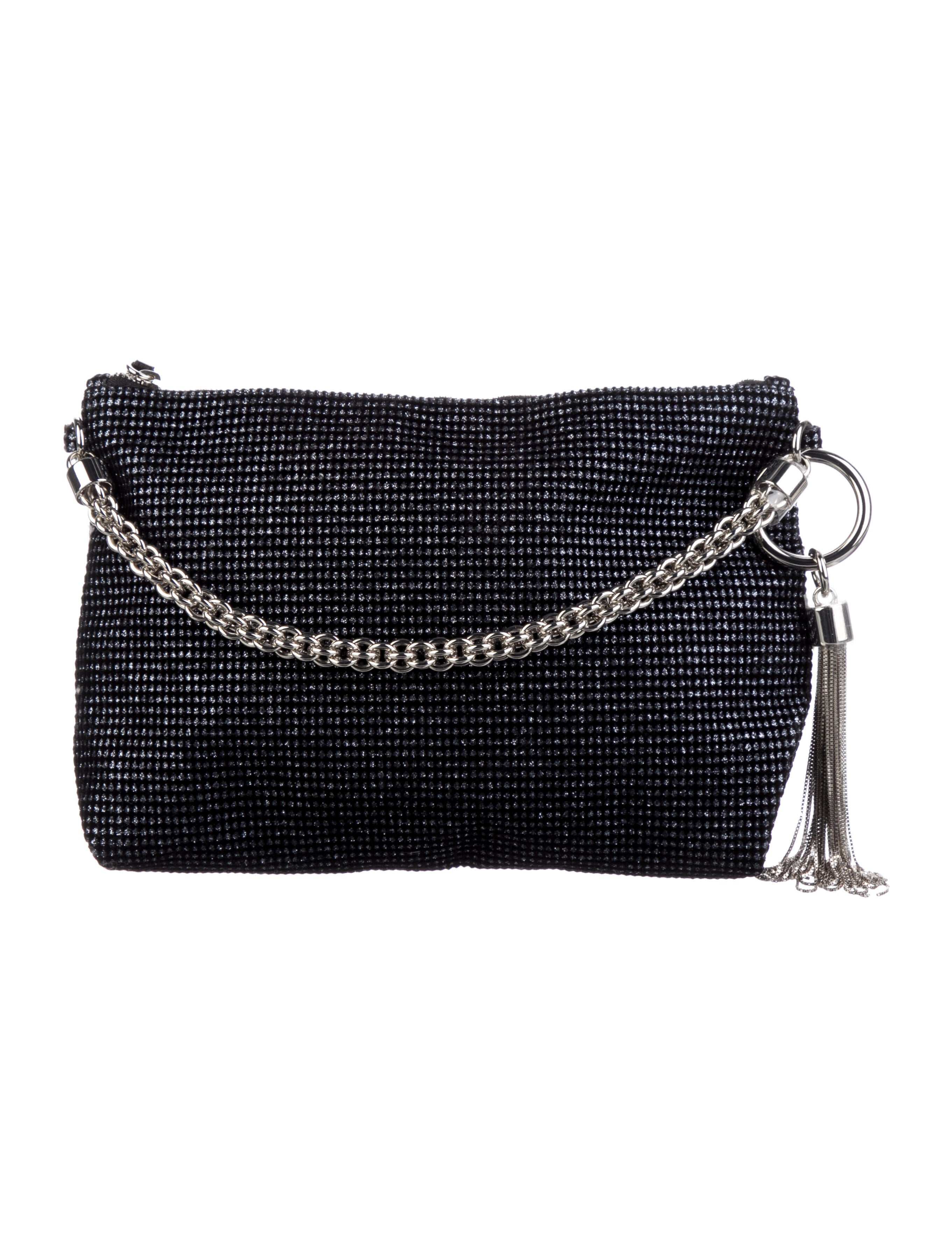 Jimmy Choo Metallic Chain-Link Callie Evening Bag - Blue Evening Bags ...