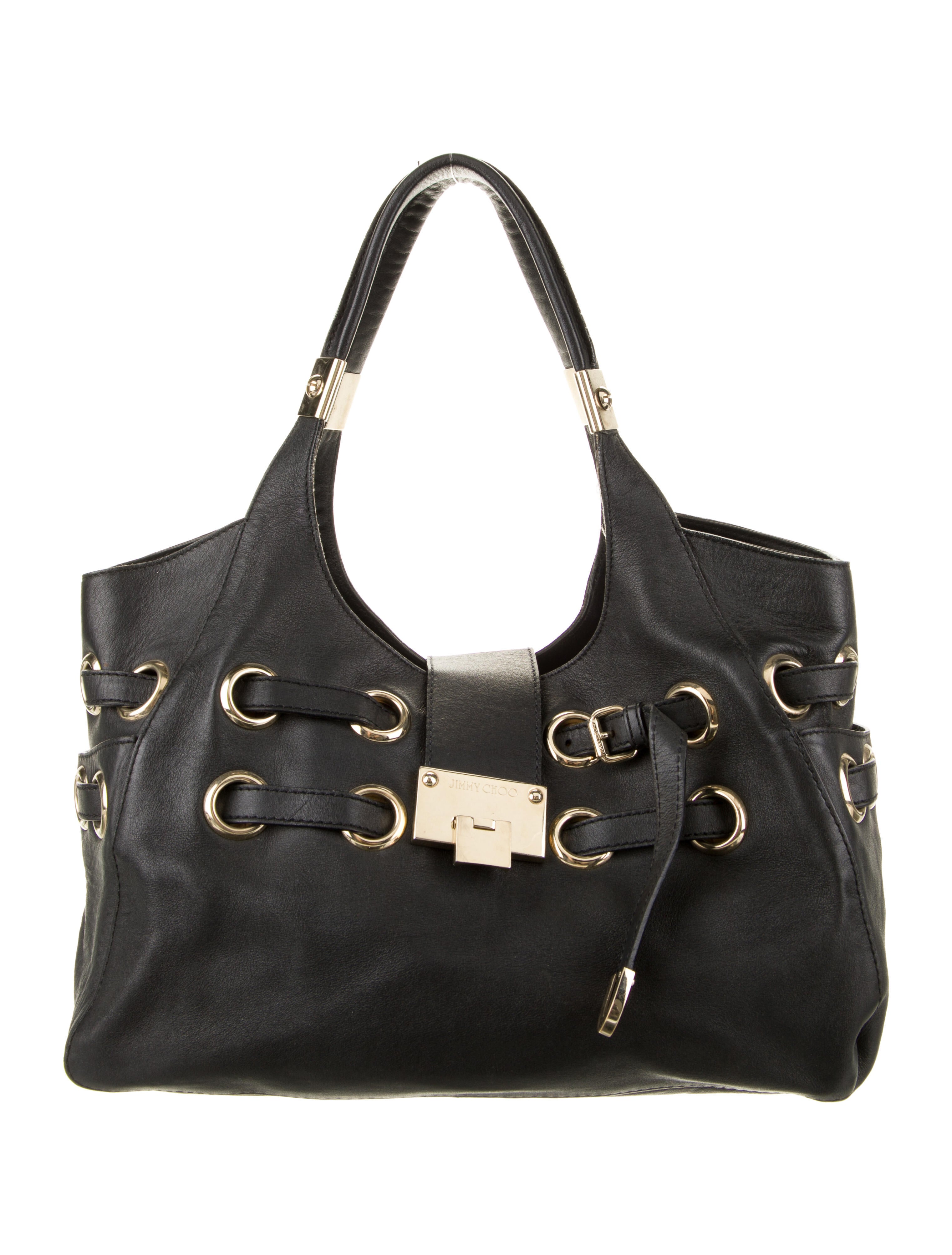 Jimmy Choo Crocodile Mahala Bag - Black Shoulder Bags, Handbags ...