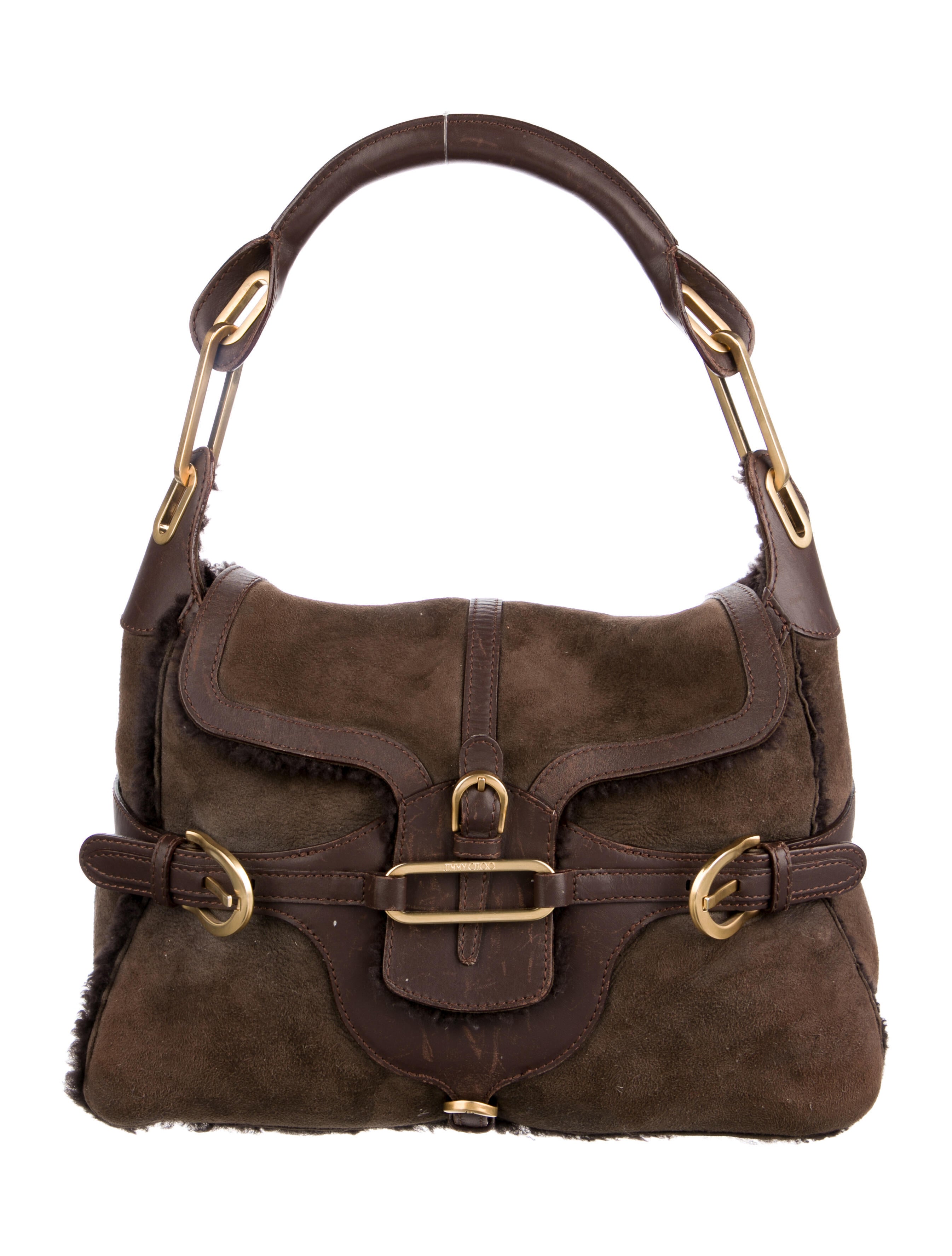 Jimmy Choo Solar Metallic Hobo - Brown Hobos, Handbags - JIM97120 | The ...