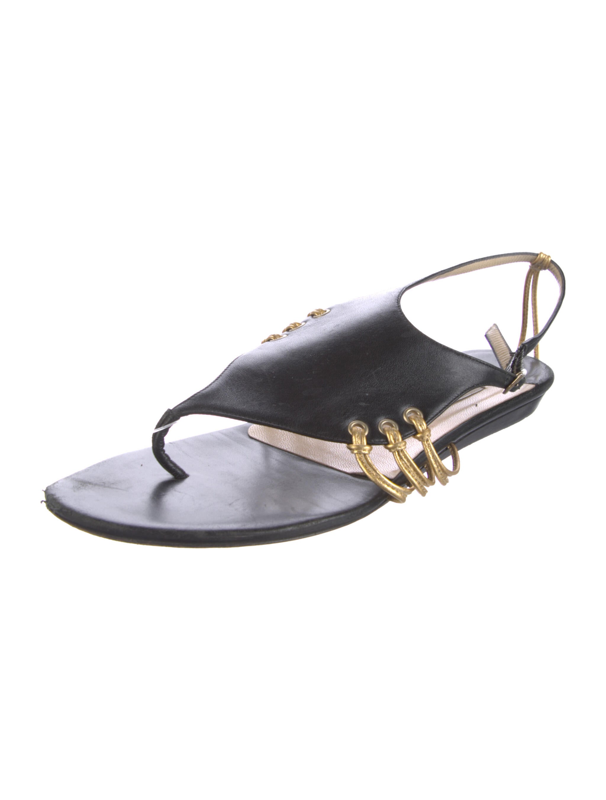 Jimmy Choo Embellished Slide Sandals w/ Tags - Black Sandals, Shoes ...
