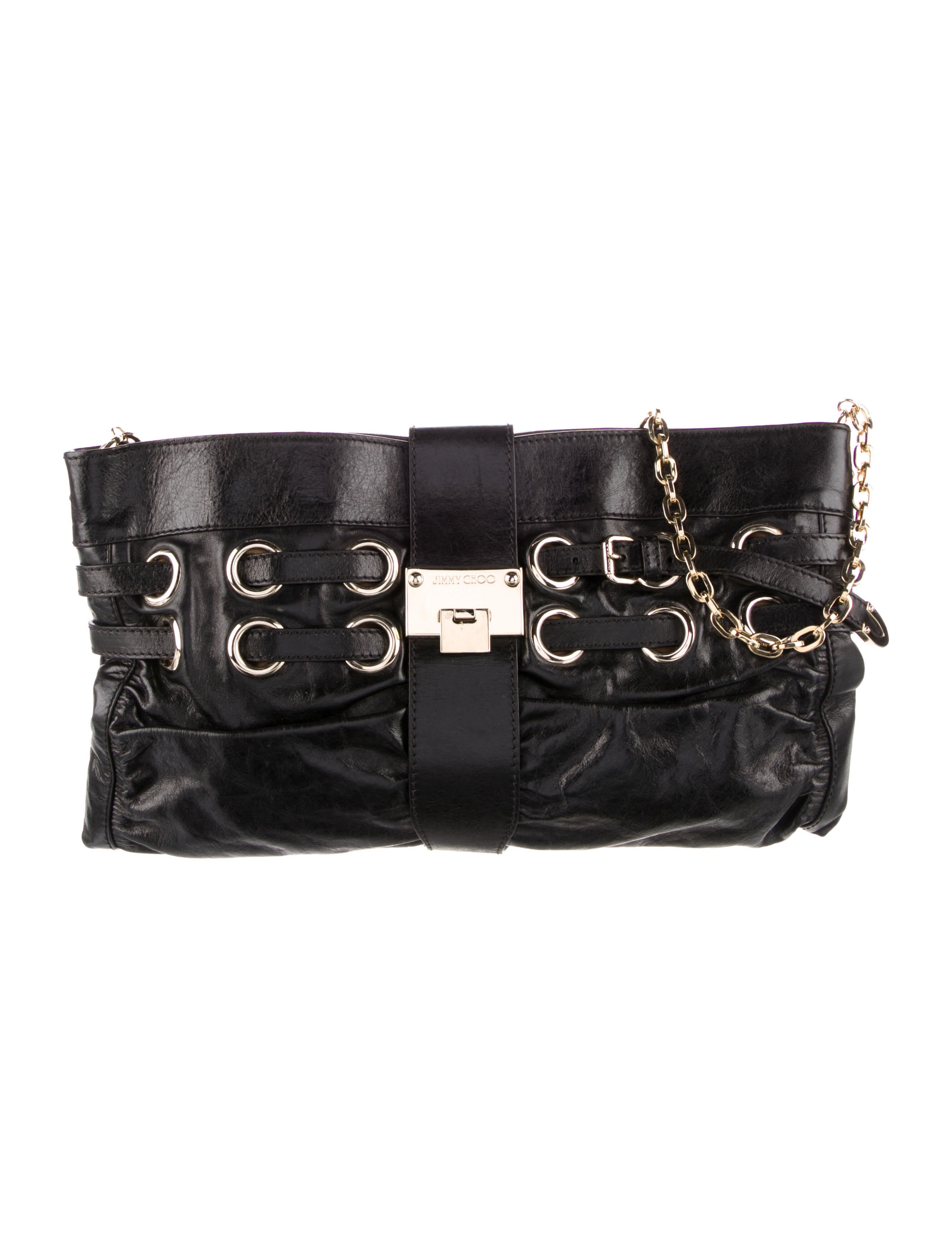 Jimmy Choo Ramona Oversized Clutch - Black Clutches, Handbags ...