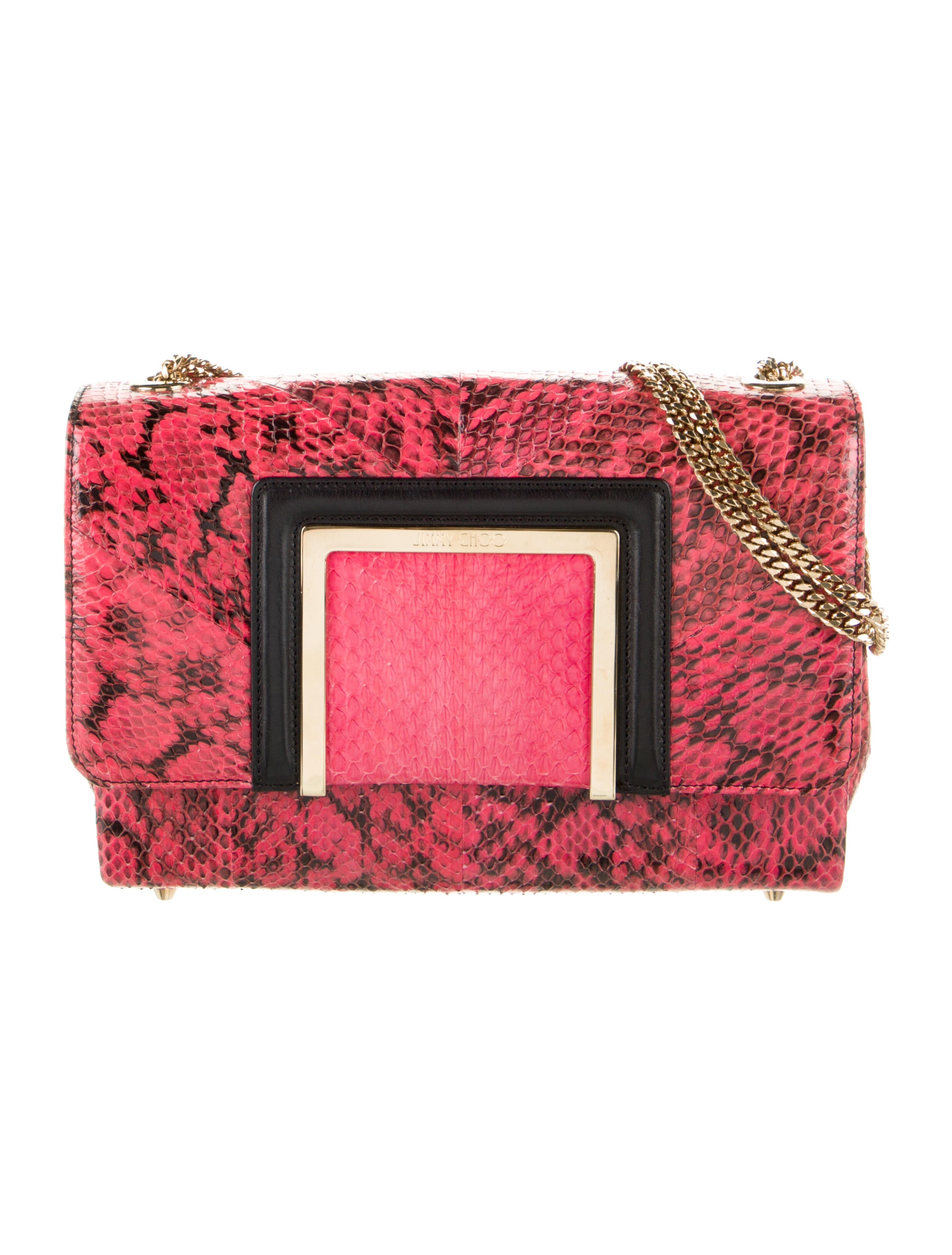 Jimmy Choo Alba Shoulder Bag - Pink Shoulder Bags, Handbags - JIM346316 ...