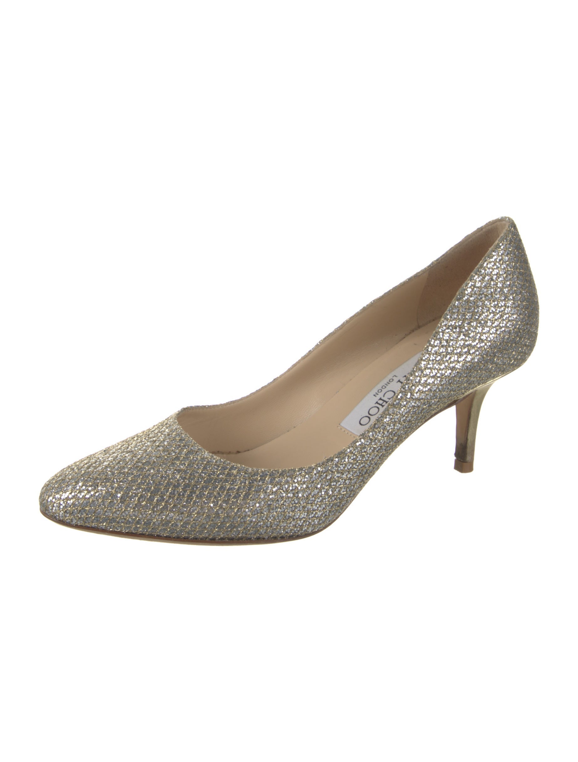 Jimmy Choo Pumps - Metallic Pumps, Shoes - JIM31320 | The RealReal
