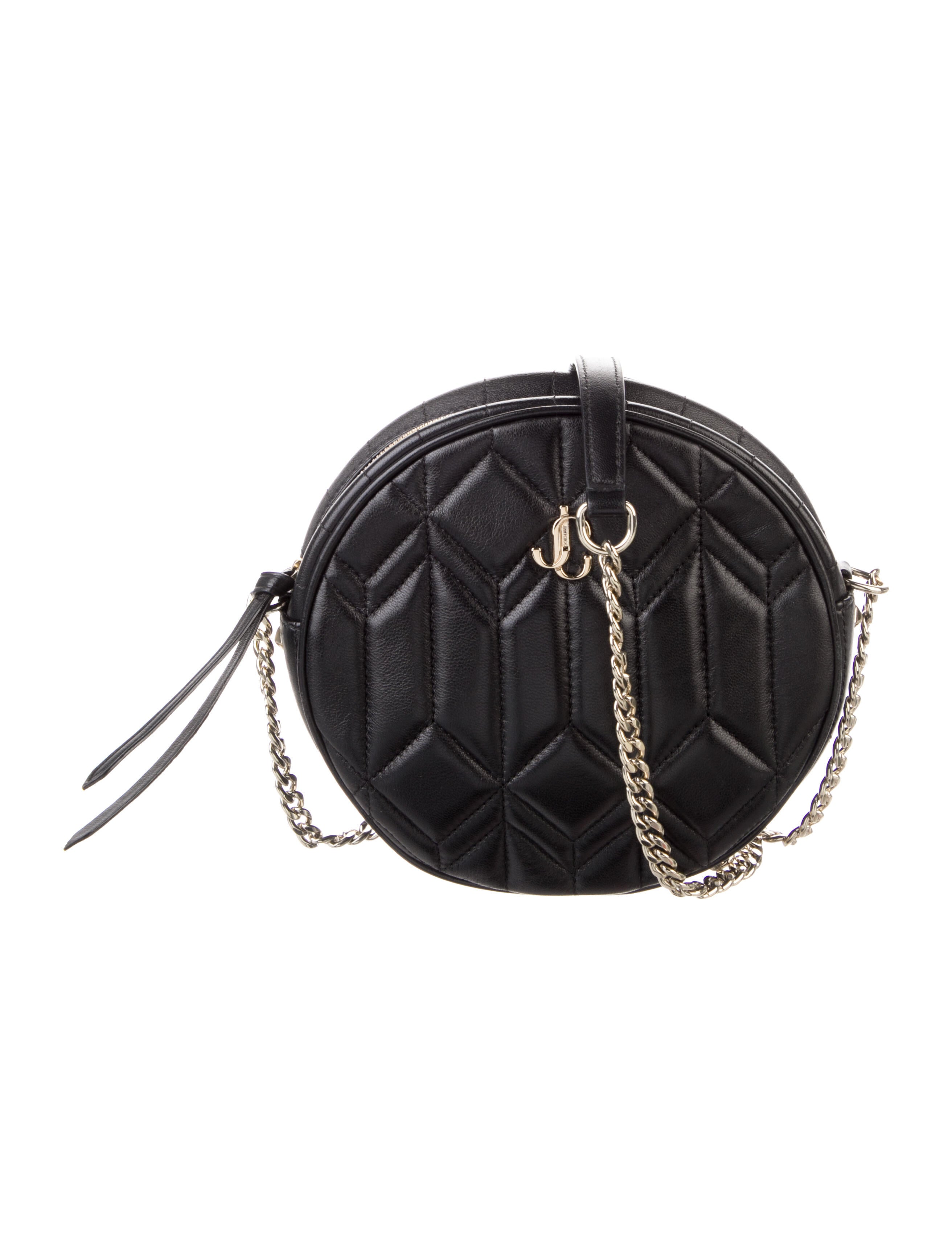 Jimmy Choo Leather Round JC Crossbody Bag - Black Crossbody Bags ...