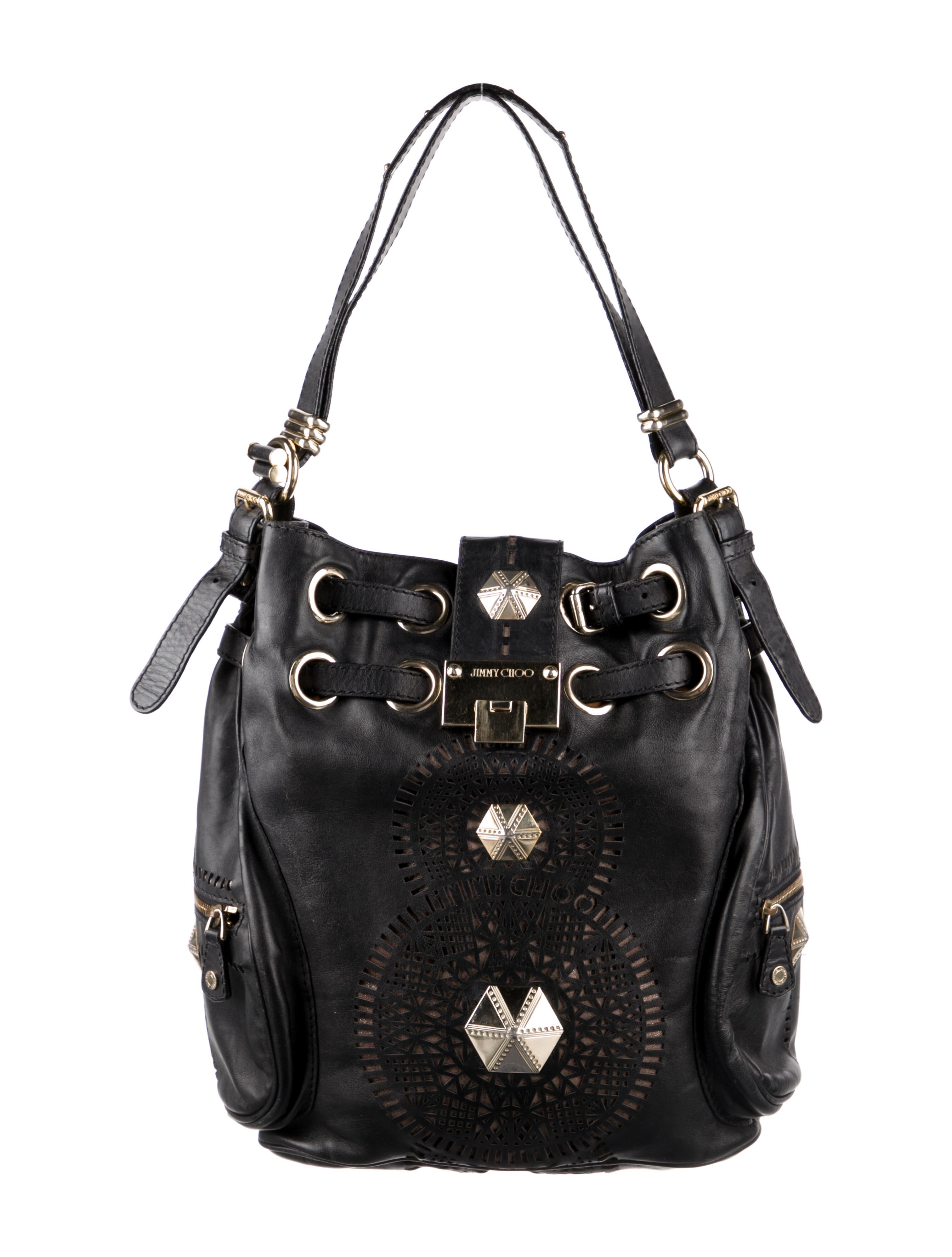 Jimmy Choo Riki Patent Leather Shoulder Bag - Green Shoulder Bags ...