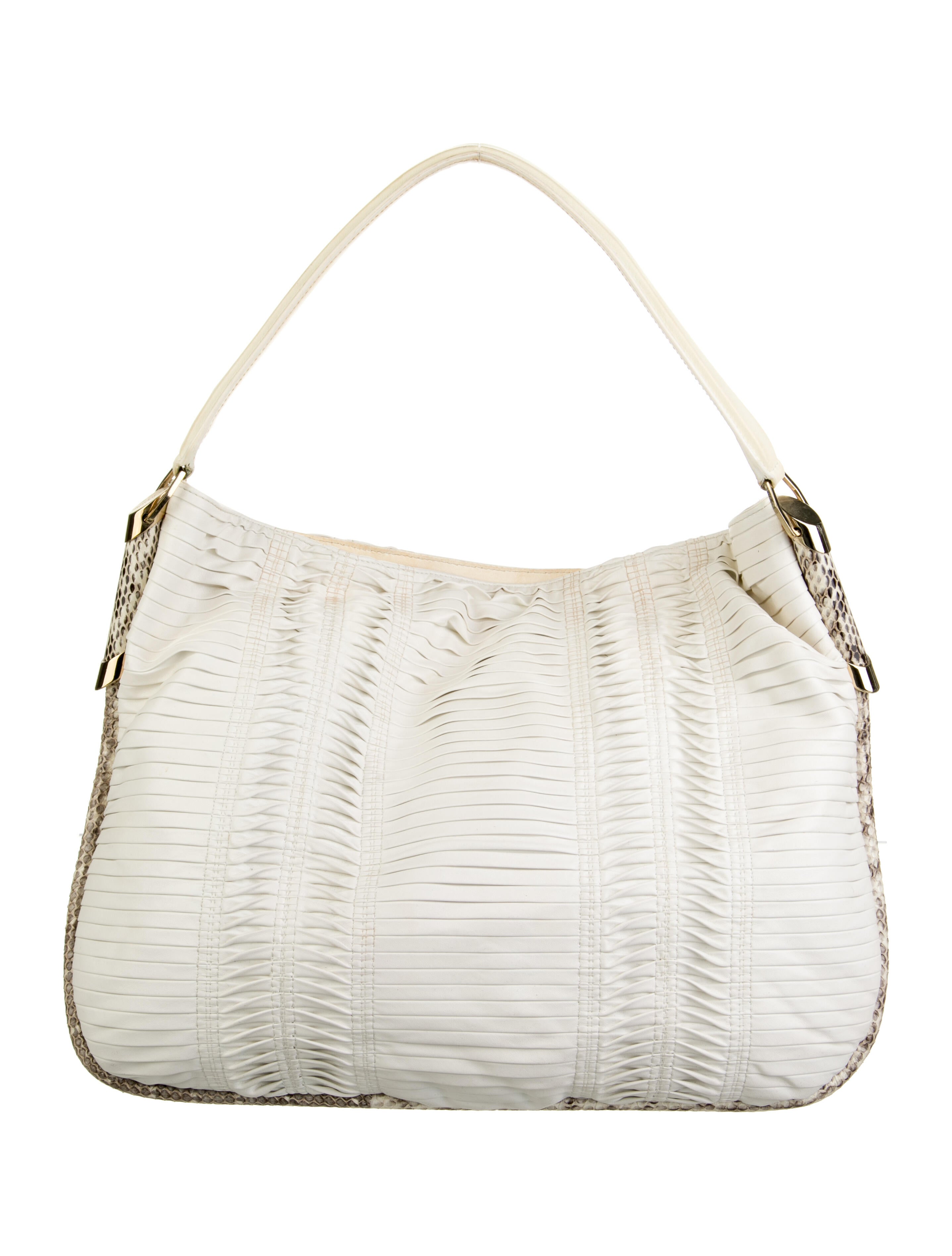 Jimmy Choo Zoe Leather Hobo - Neutrals Hobos, Handbags - JIM349731 ...