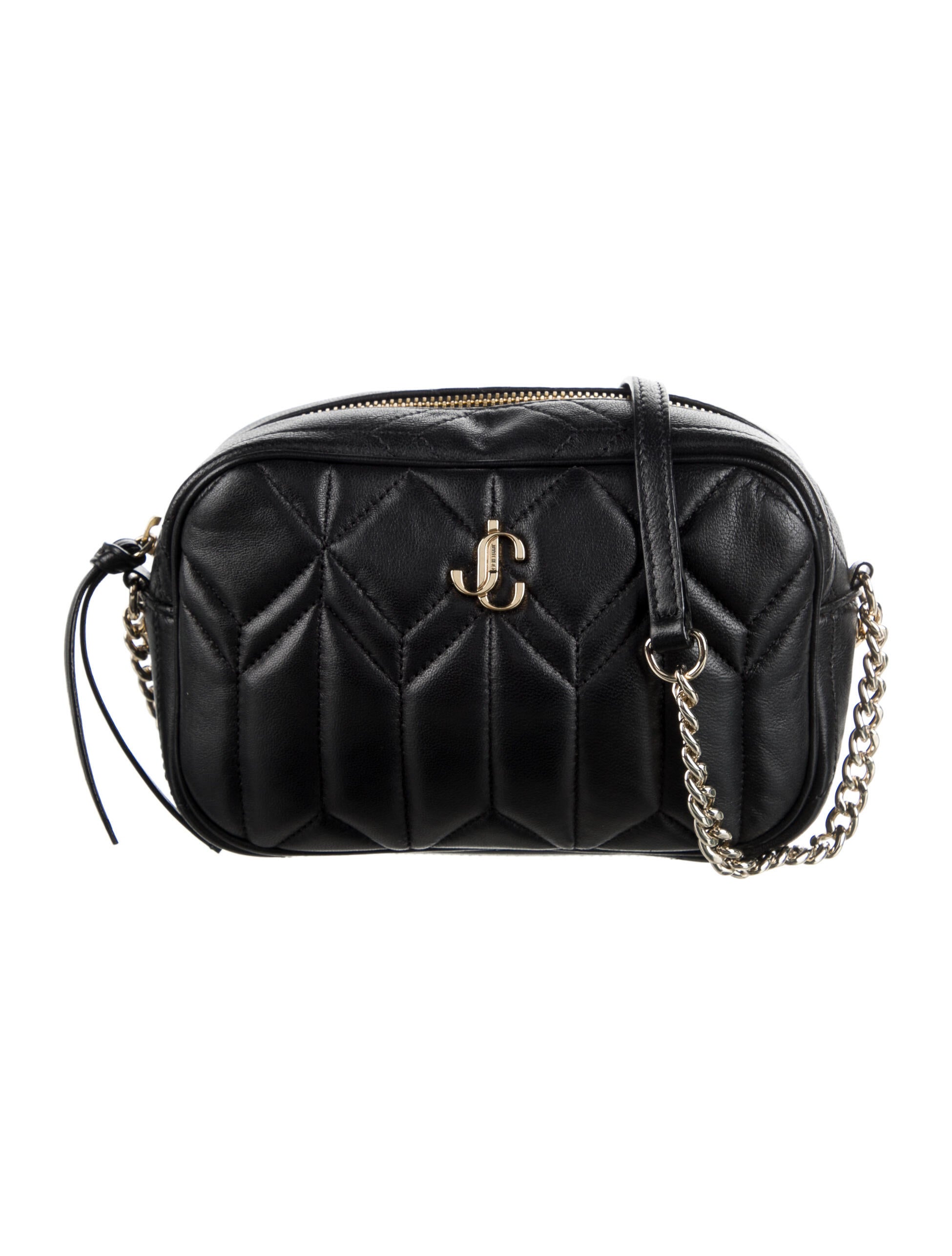 Jimmy Choo Leather JC Crossbody Bag - Black Crossbody Bags, Handbags ...