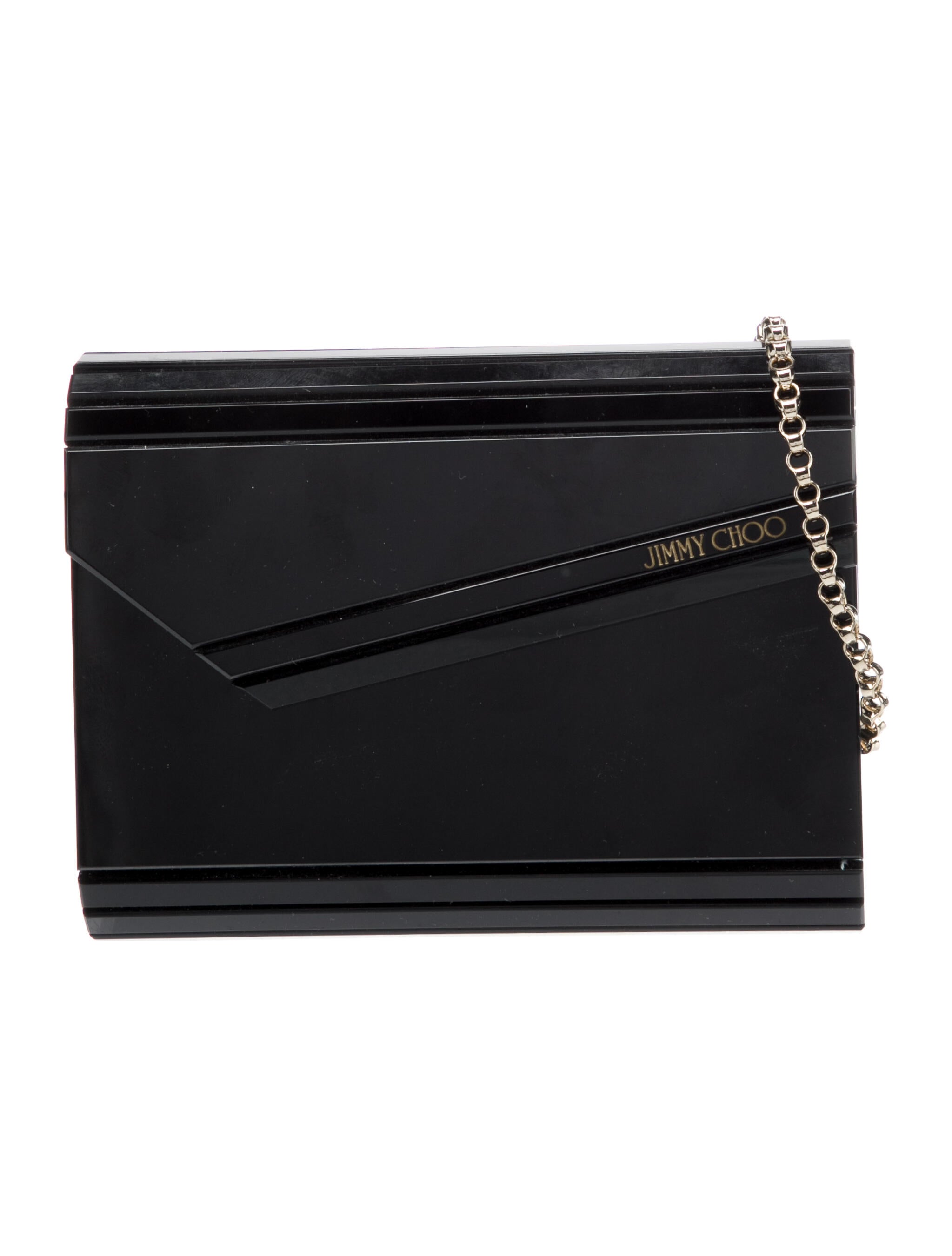 Jimmy Choo Acrylic Chain Link Candy Crossbody - Gold Crossbody Bags ...