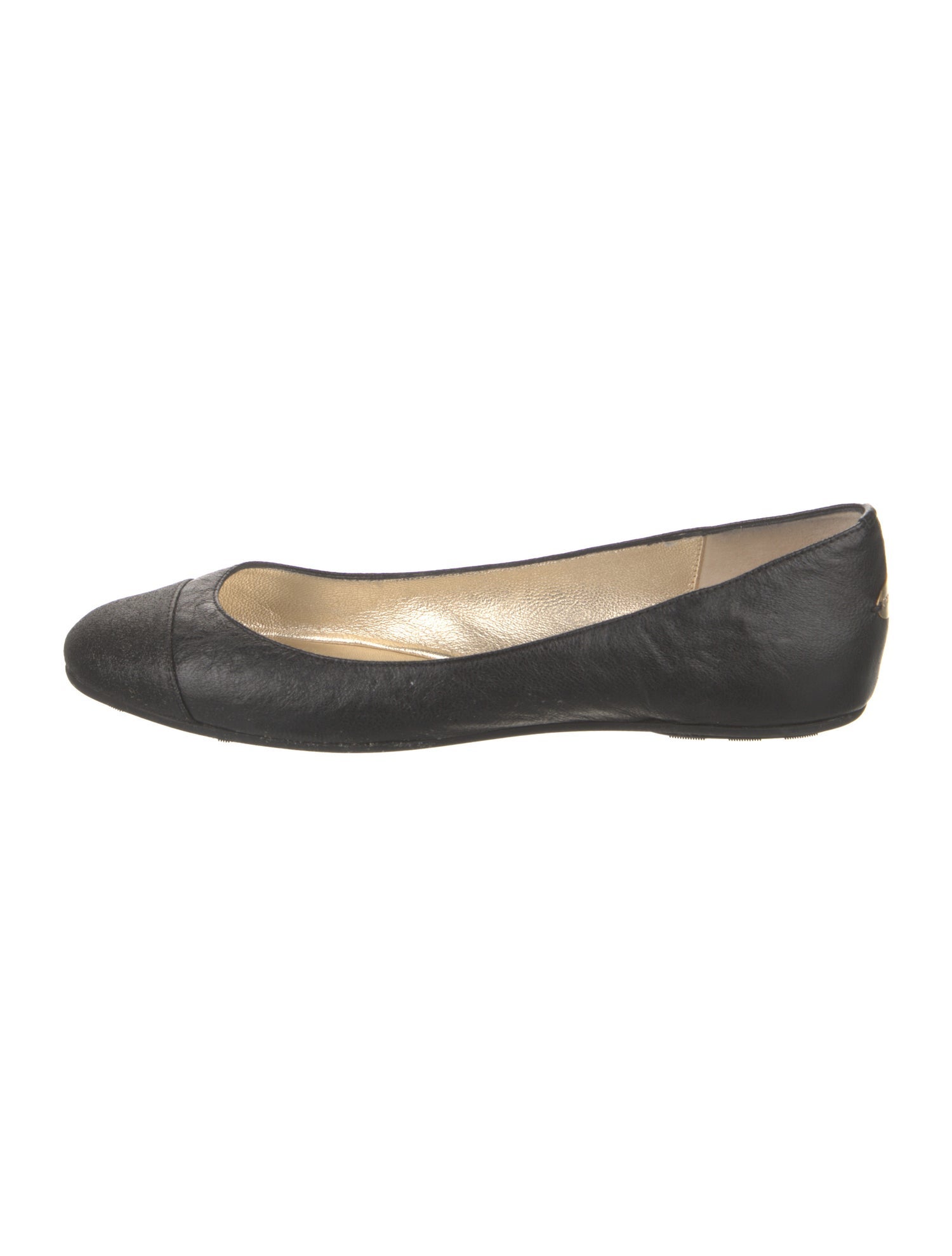 Jimmy Choo Leather Ballet Flats - Black Flats, Shoes - JIM367882 | The ...