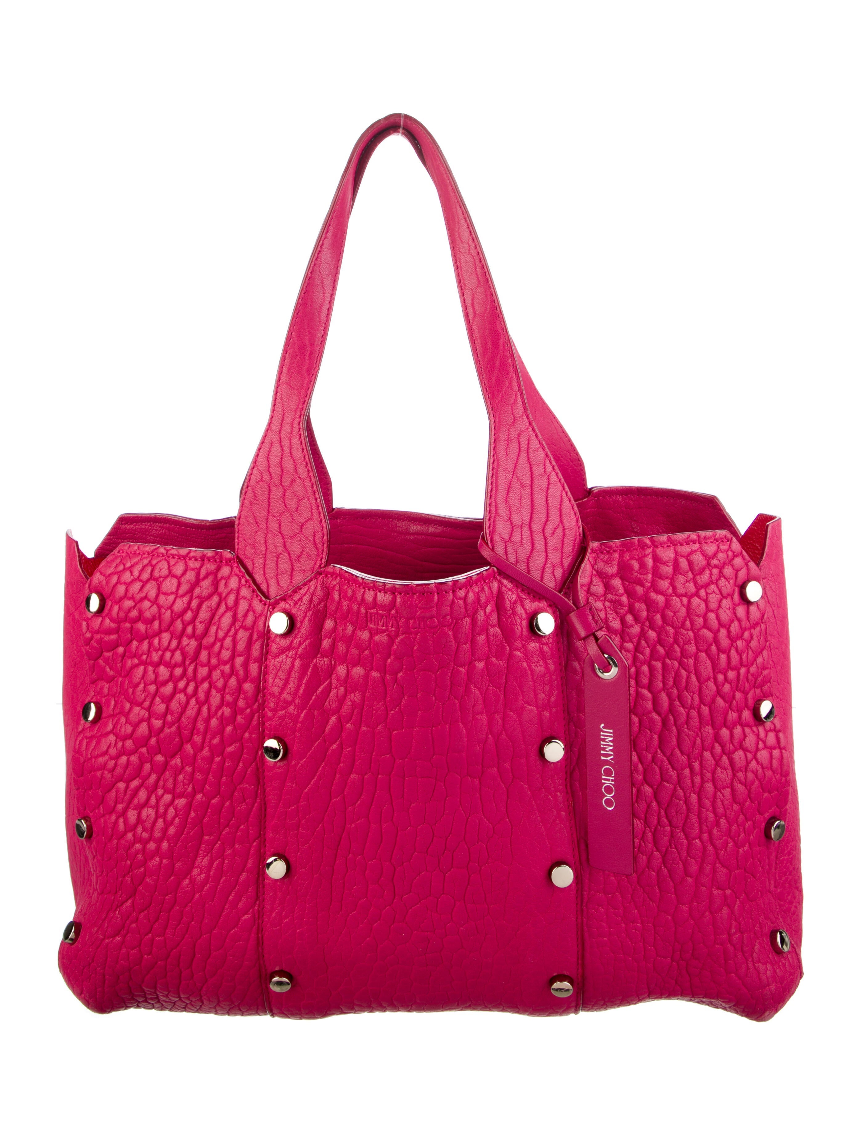Jimmy Choo Lockett Studded Shopper Tote - Pink Totes, Handbags ...
