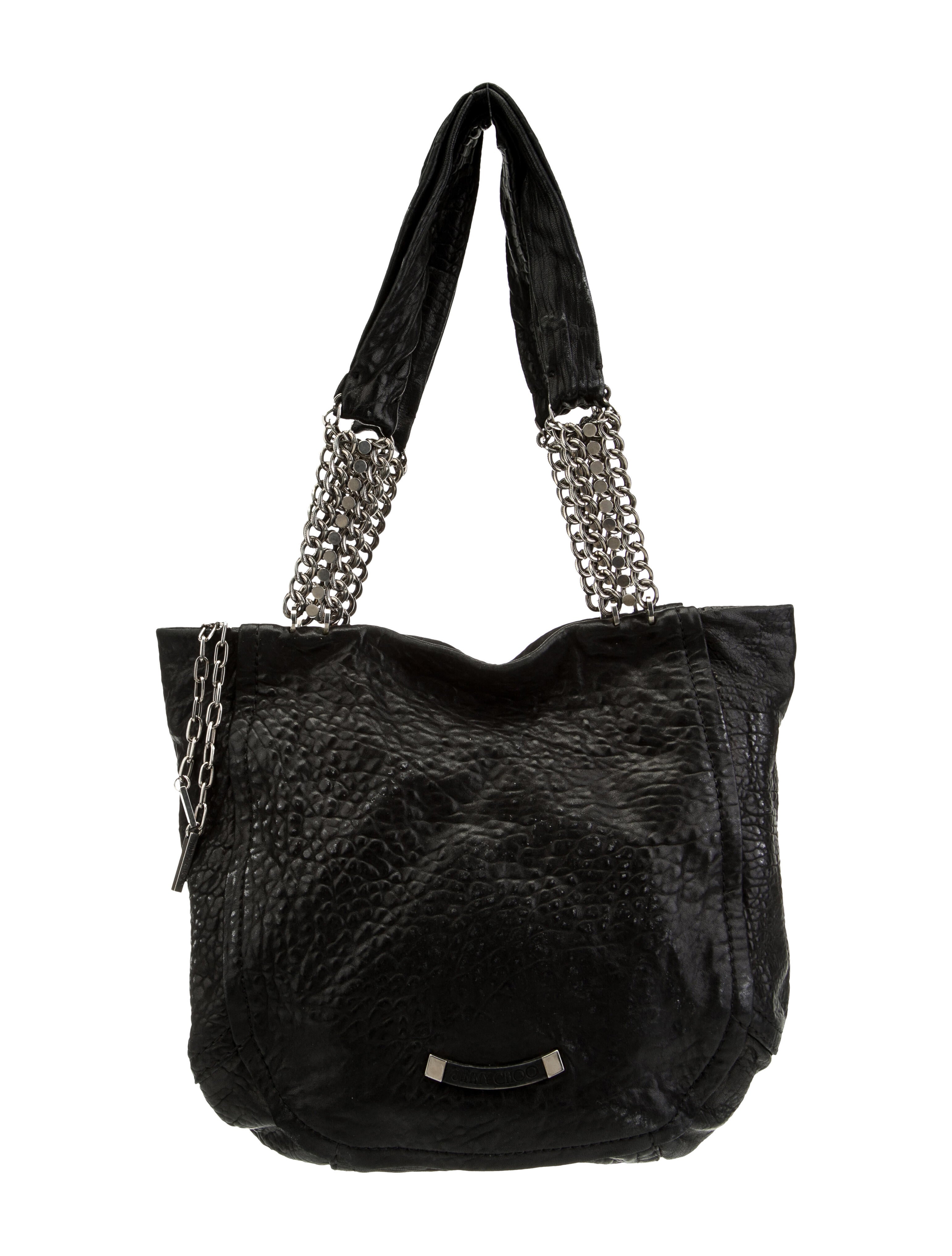 Jimmy Choo Leather shoulder bag - Black Shoulder Bags, Handbags ...