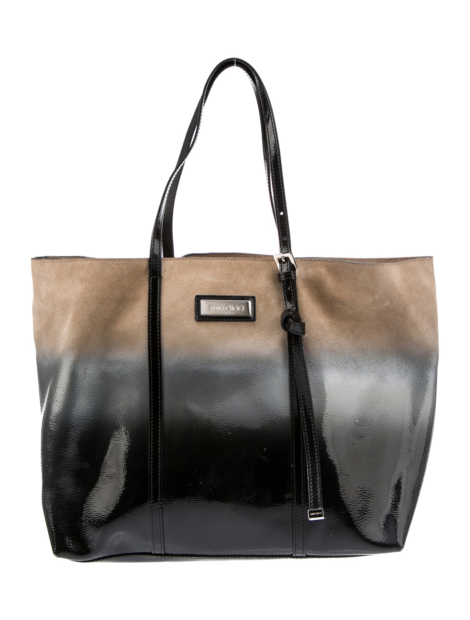 Jimmy Choo Patent Leather Tote Bag - Black Totes, Handbags - JIM376022 ...