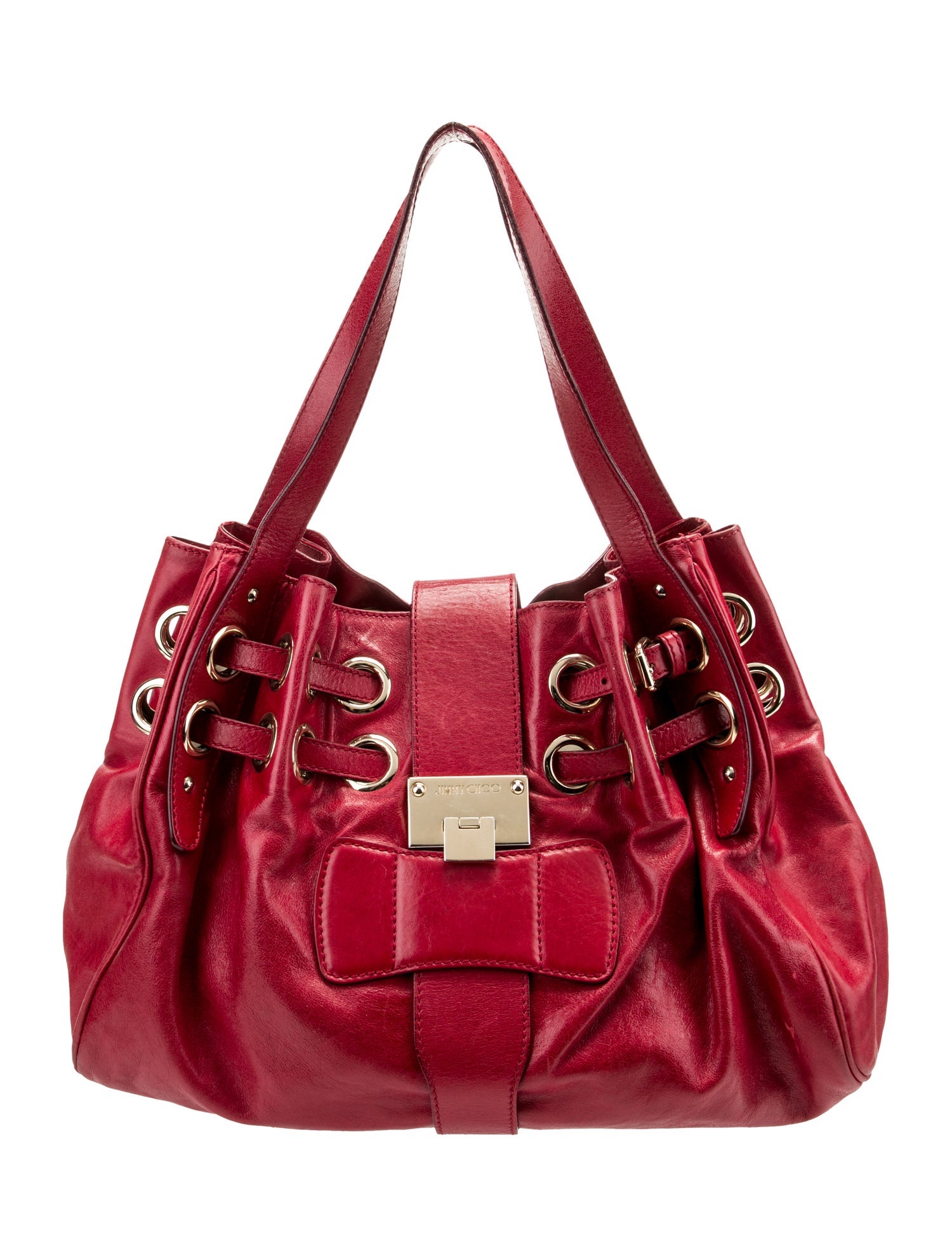 Jimmy Choo Soft Leather Ramona Shoulder Bag - Red Shoulder Bags ...