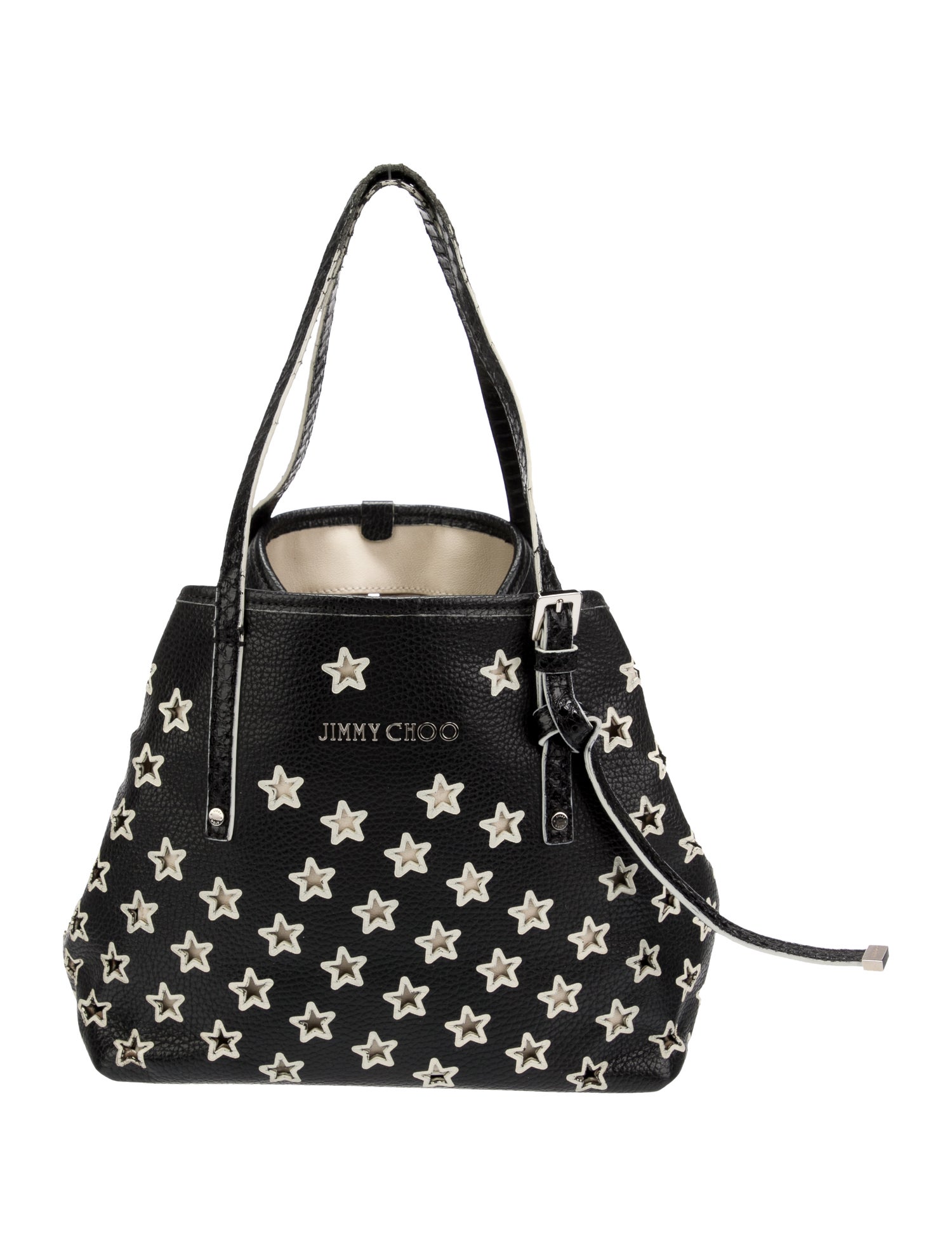 Jimmy Choo Leather Star Tote Bag - Black Totes, Handbags - JIM386820 ...