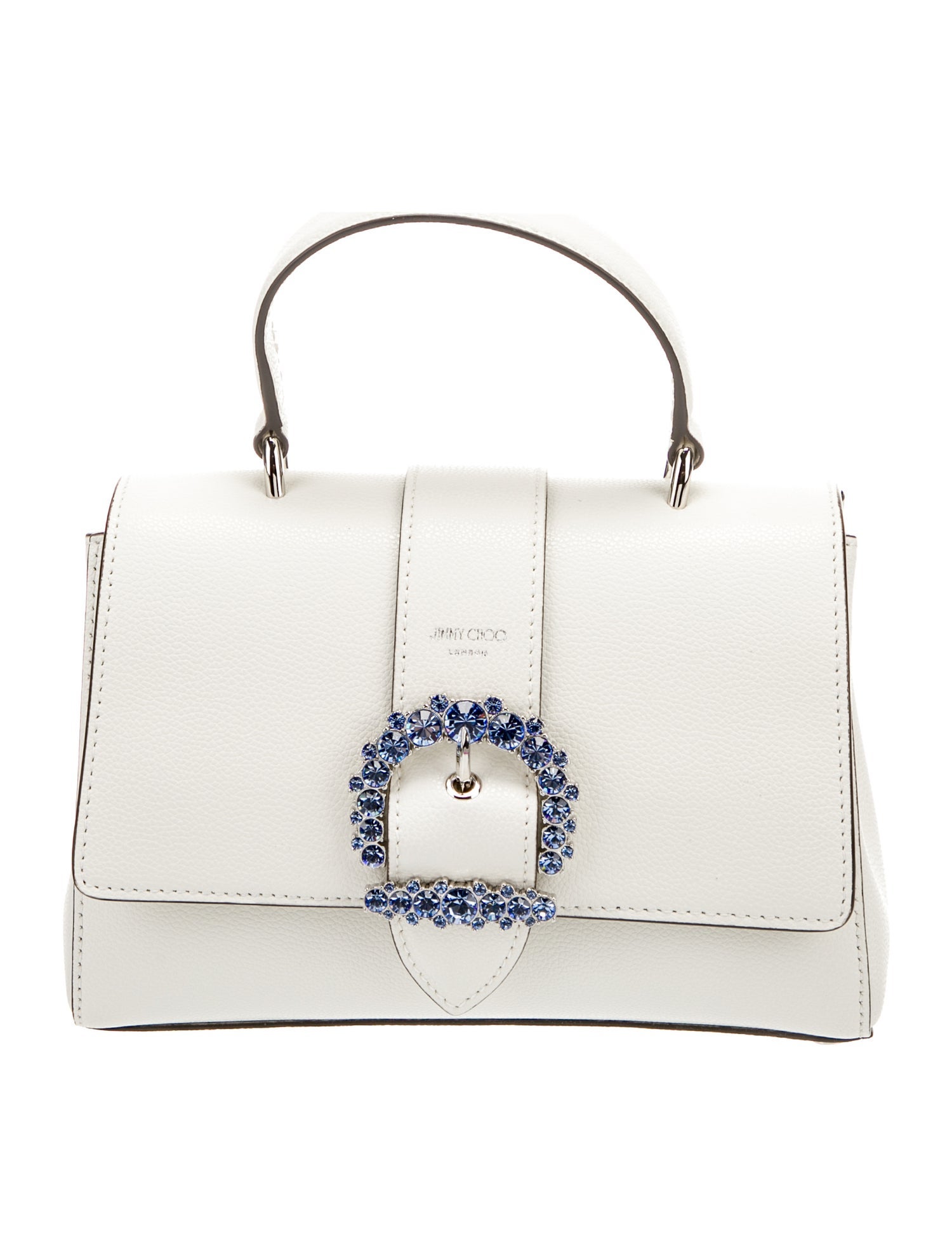 Jimmy Choo Leather Handle Bag - White Handle Bags, Handbags - JIM391160 ...