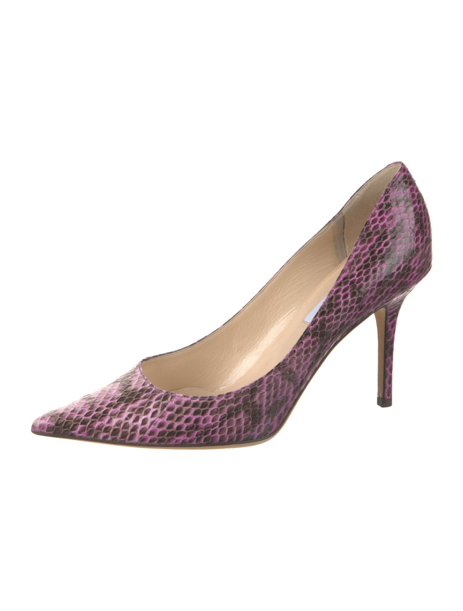 Jimmy Choo Snakeskin Animal Print Pumps - Purple Pumps, Shoes ...