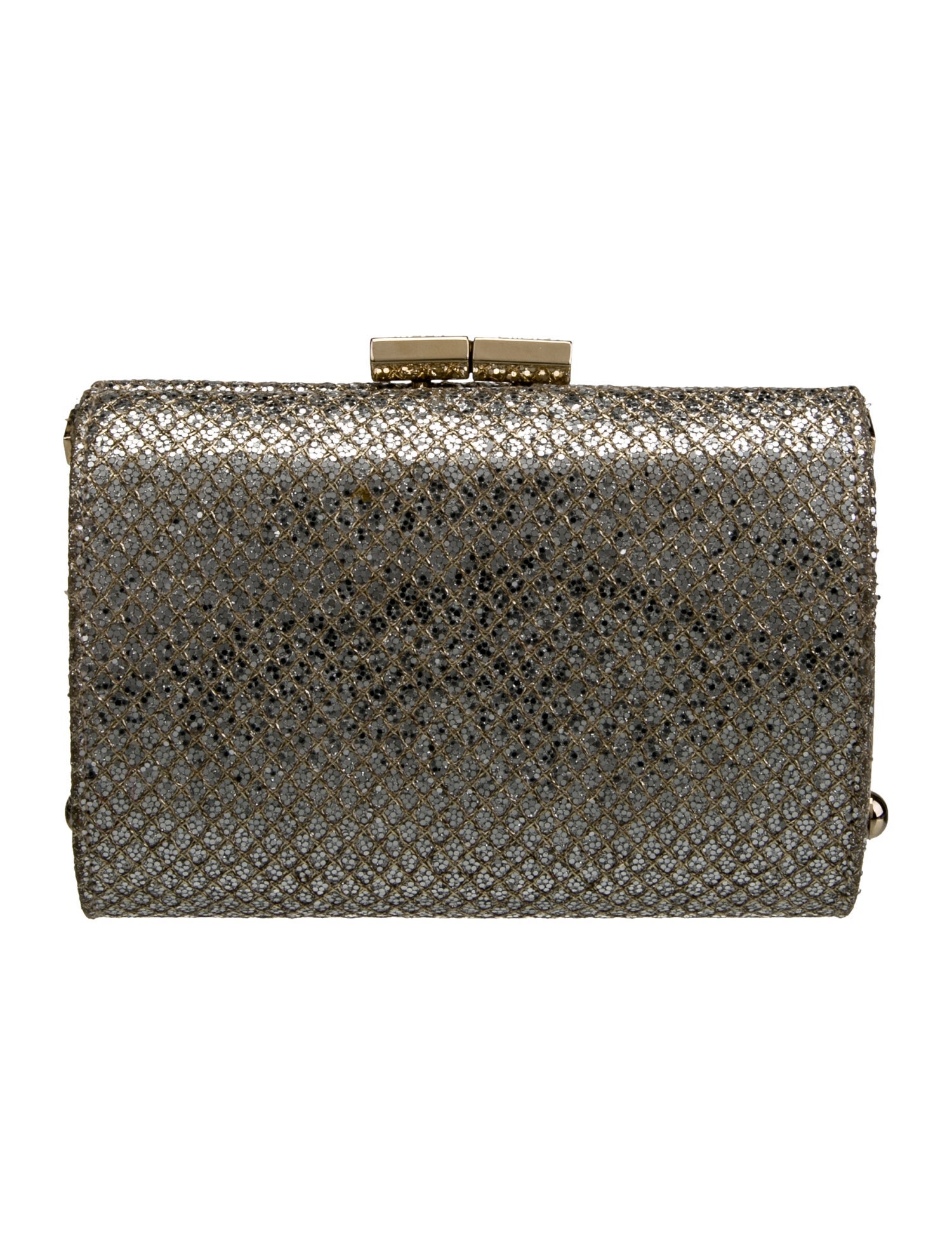 Jimmy Choo Metallic Clutch - Gold Evening Bags, Handbags - JIM393891 ...