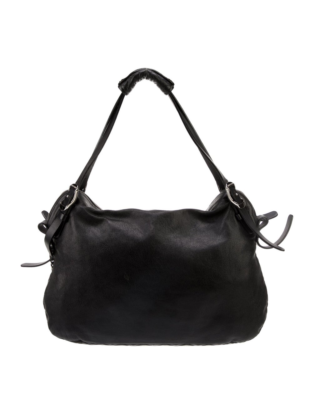 Jimmy Choo Chain-Link Leather Shoulder Bag - Black Shoulder Bags ...