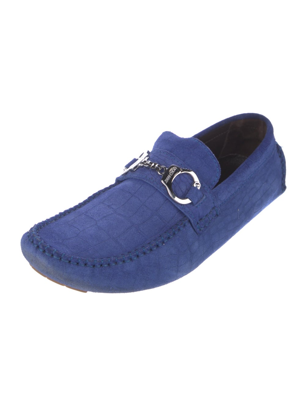 Jimmy Choo Suede Drivers - Blue Loafers, Shoes - JIM407720 | The RealReal