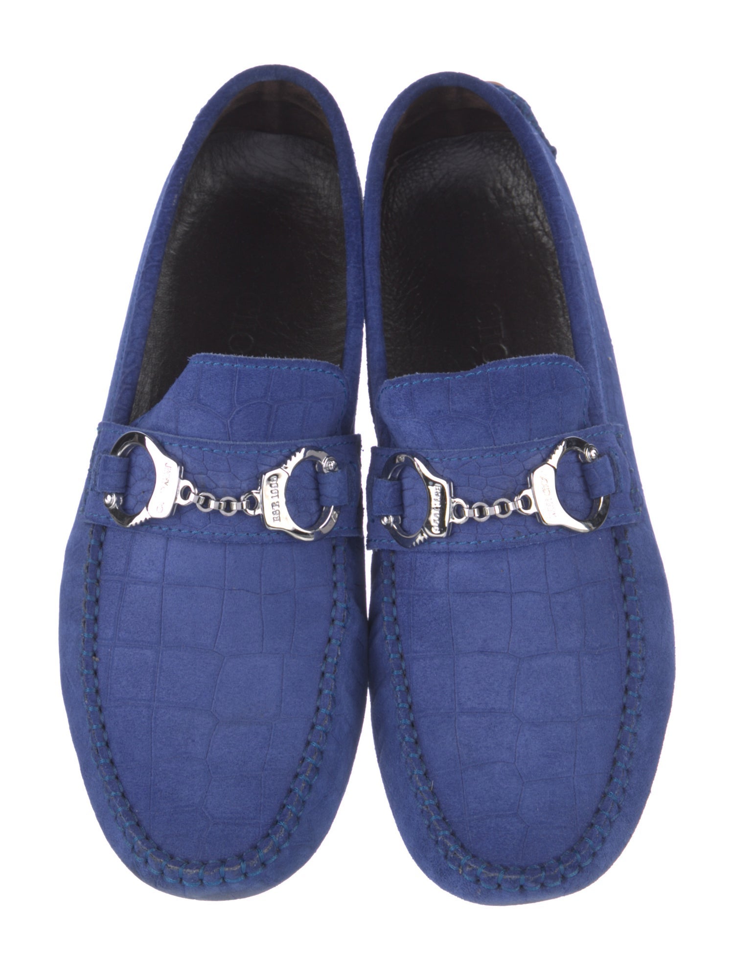 Jimmy Choo Suede Drivers - Blue Loafers, Shoes - JIM407720 | The RealReal
