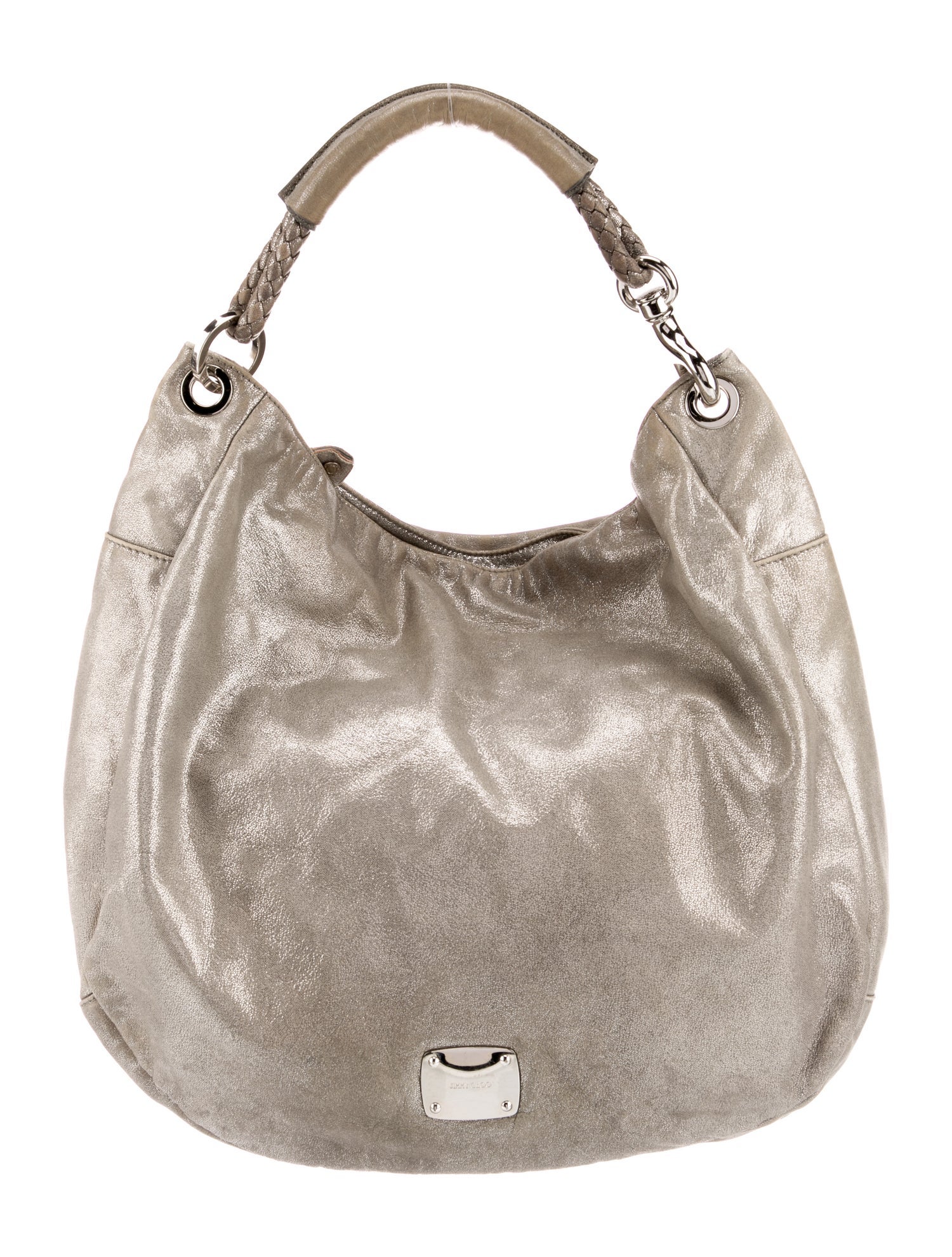 Jimmy Choo Leather Hobo - Metallic Hobos, Handbags - JIM408409 | The ...