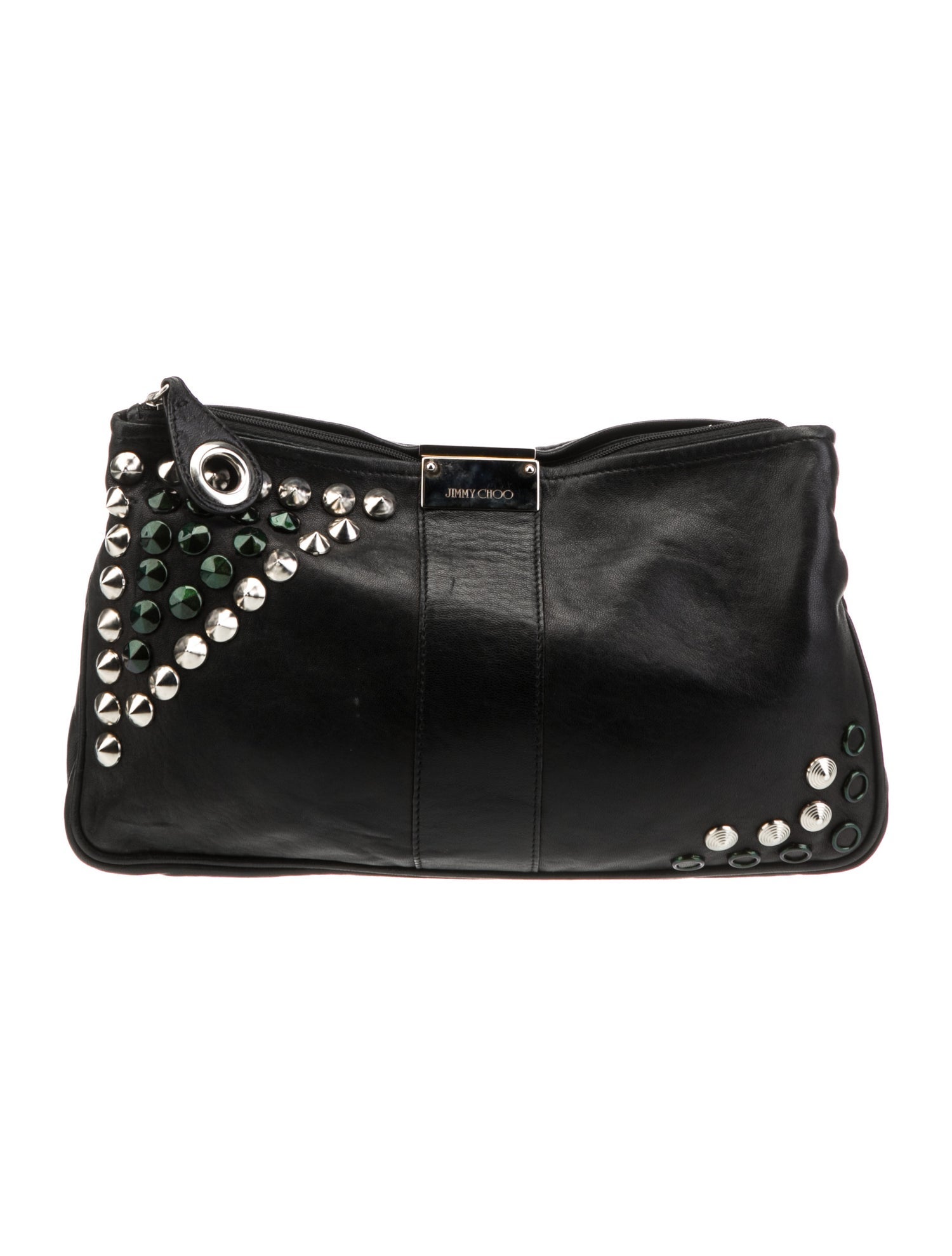 Jimmy Choo Leather Evening Bag - Black Clutches, Handbags - JIM415416 ...