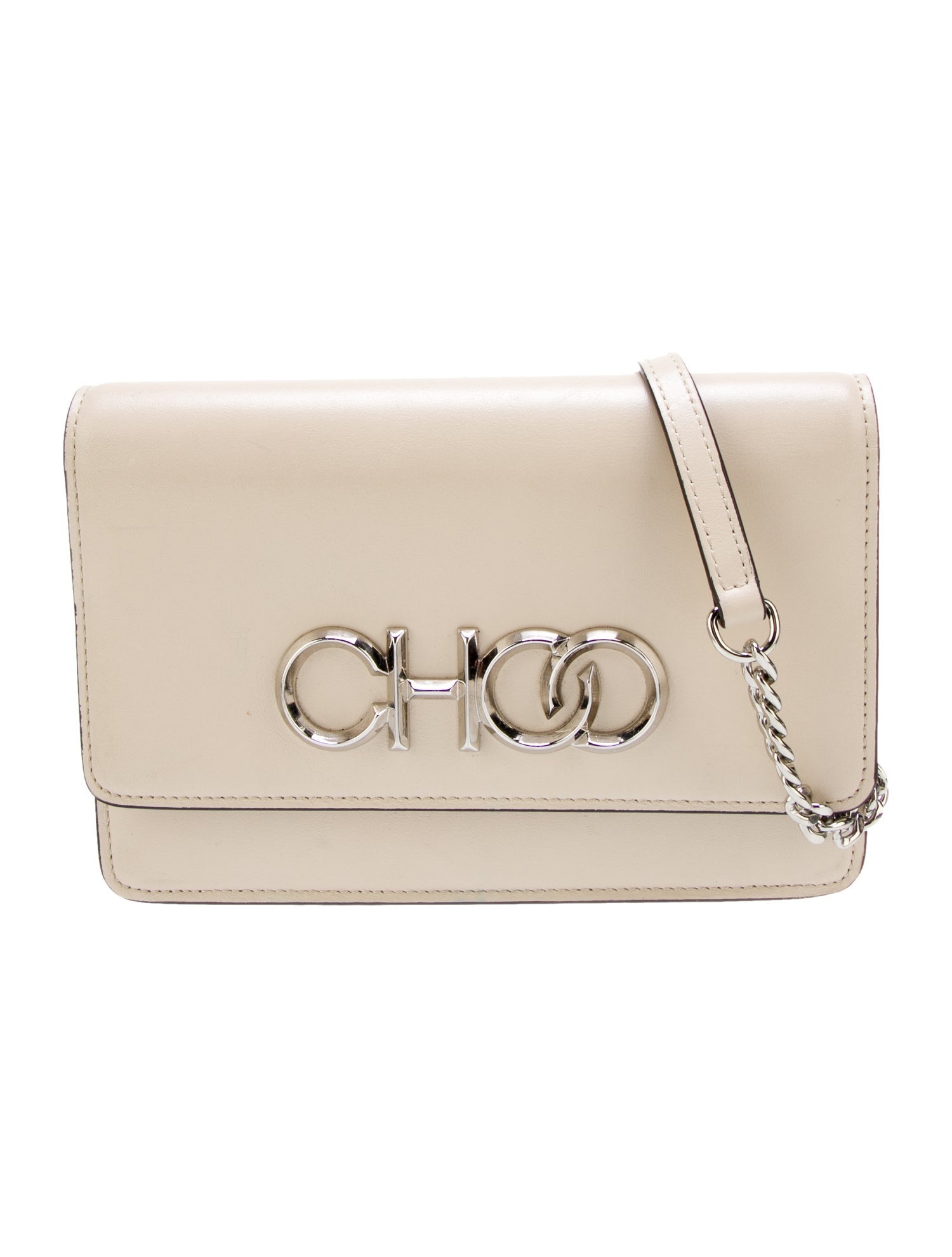 Jimmy Choo Leather Crossbody Bag - Neutrals Crossbody Bags, Handbags ...