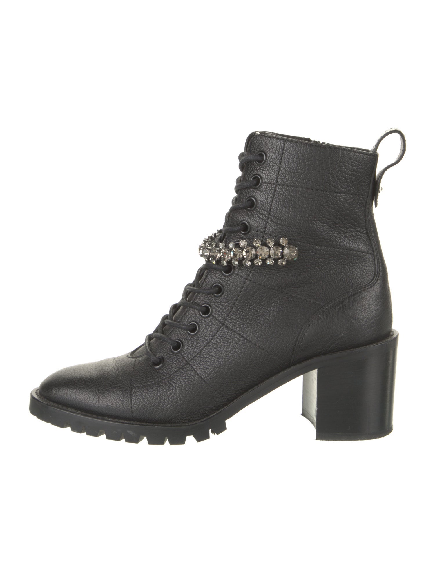 Jimmy Choo x Timberland Suede Glitter Accents Combat Boots - Black Boots, Shoes - WJCTI20123 ...