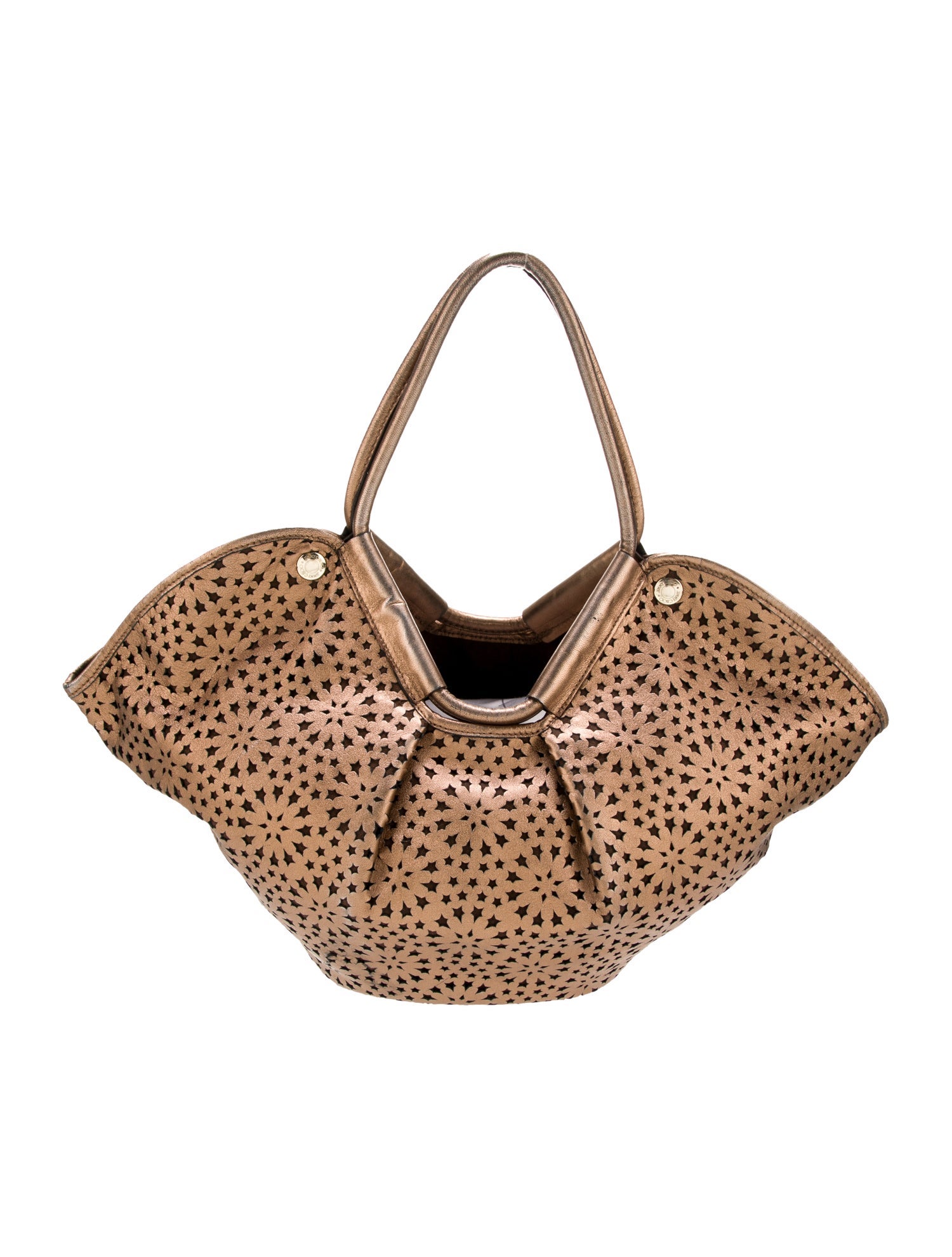 Jimmy Choo Leather Top Handle Bag - Brown Totes, Handbags - JIM421310 ...