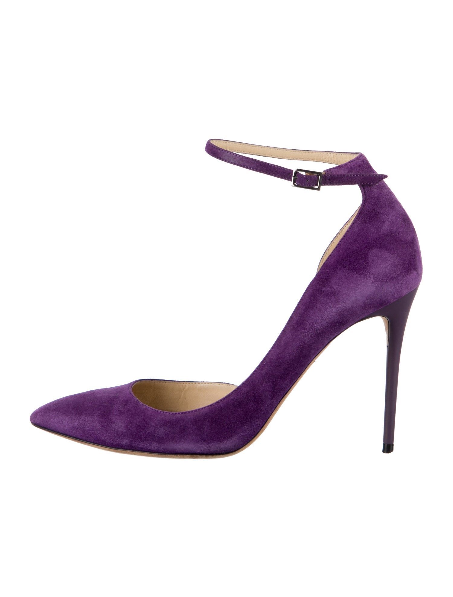 Jimmy Choo Suede D'Orsay Pumps - Purple Pumps, Shoes - JIM421986 | The ...