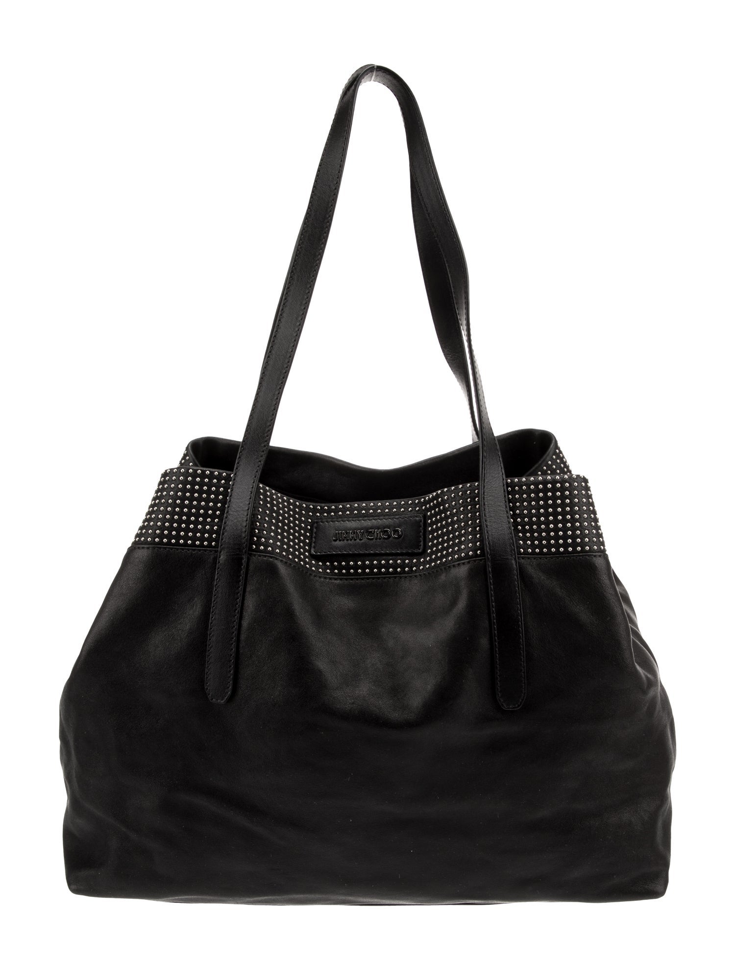 Jimmy Choo Leather Tote - Black Totes, Handbags - JIM429010 | The RealReal