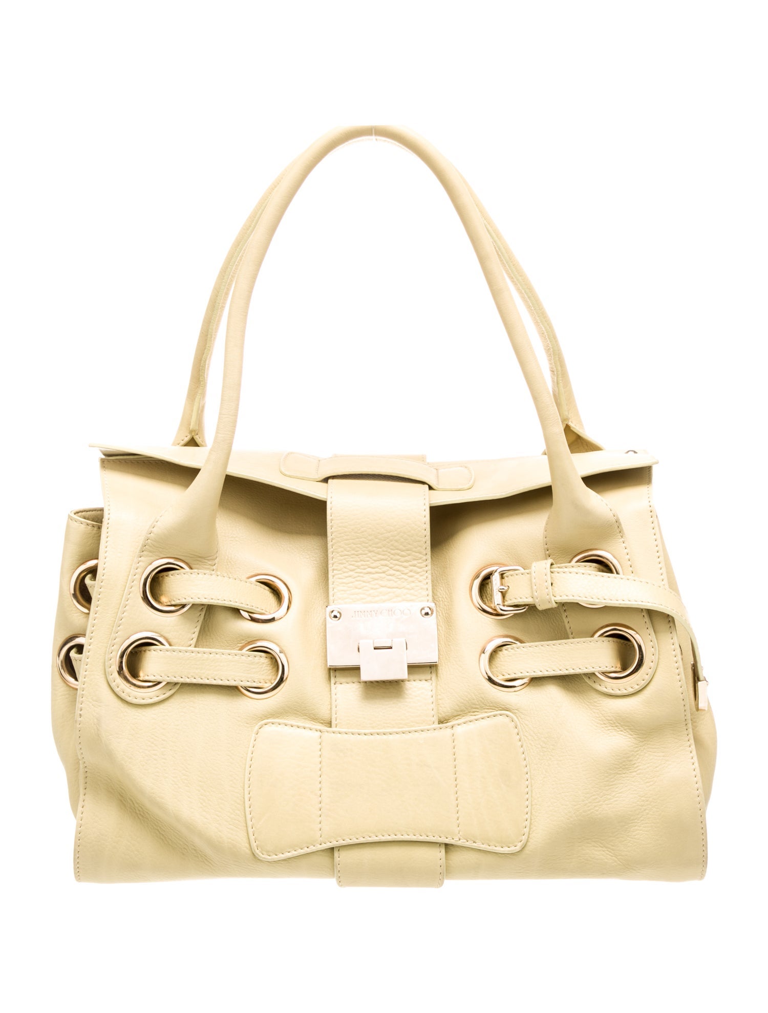 Jimmy Choo Leather Shoulder Bag - Green Shoulder Bags, Handbags ...