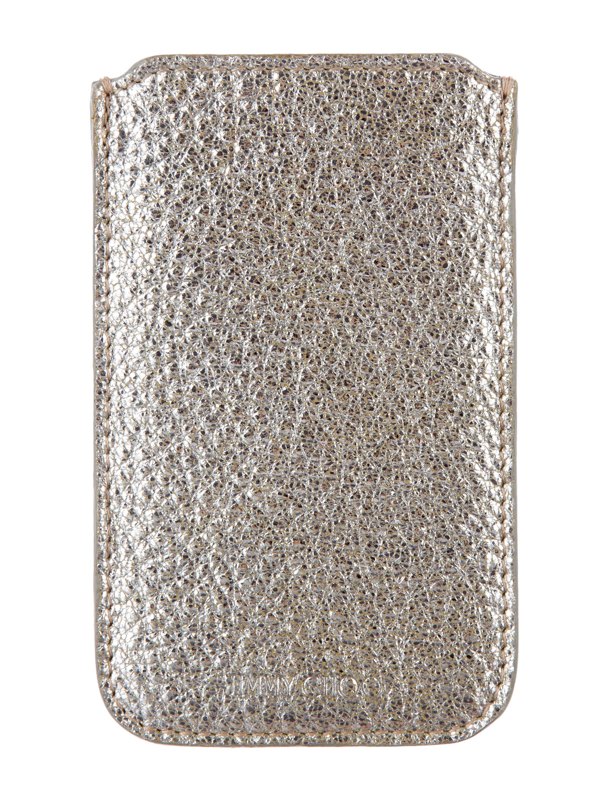 Jimmy Choo Metallic Leather Phone Case - Accessories - JIM43413 | The ...