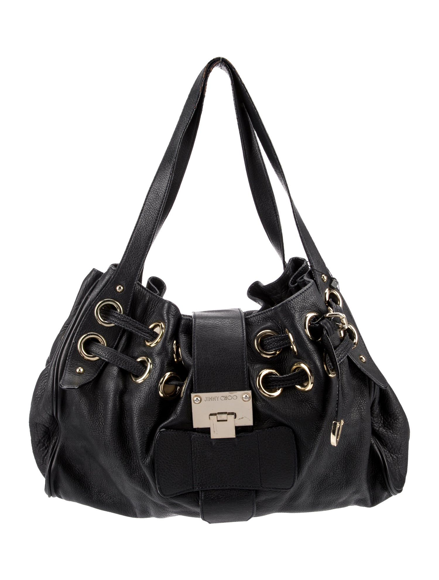 Jimmy Choo Leather Hobo - Black Hobos, Handbags - JIM434541 | The RealReal
