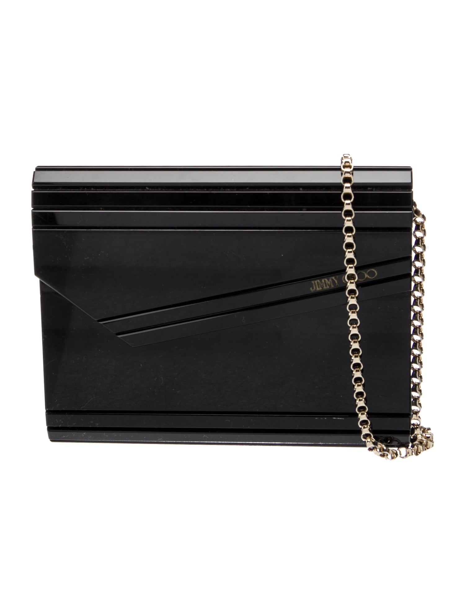 Jimmy Choo Acrylic Evening Bag - Black Crossbody Bags, Handbags ...