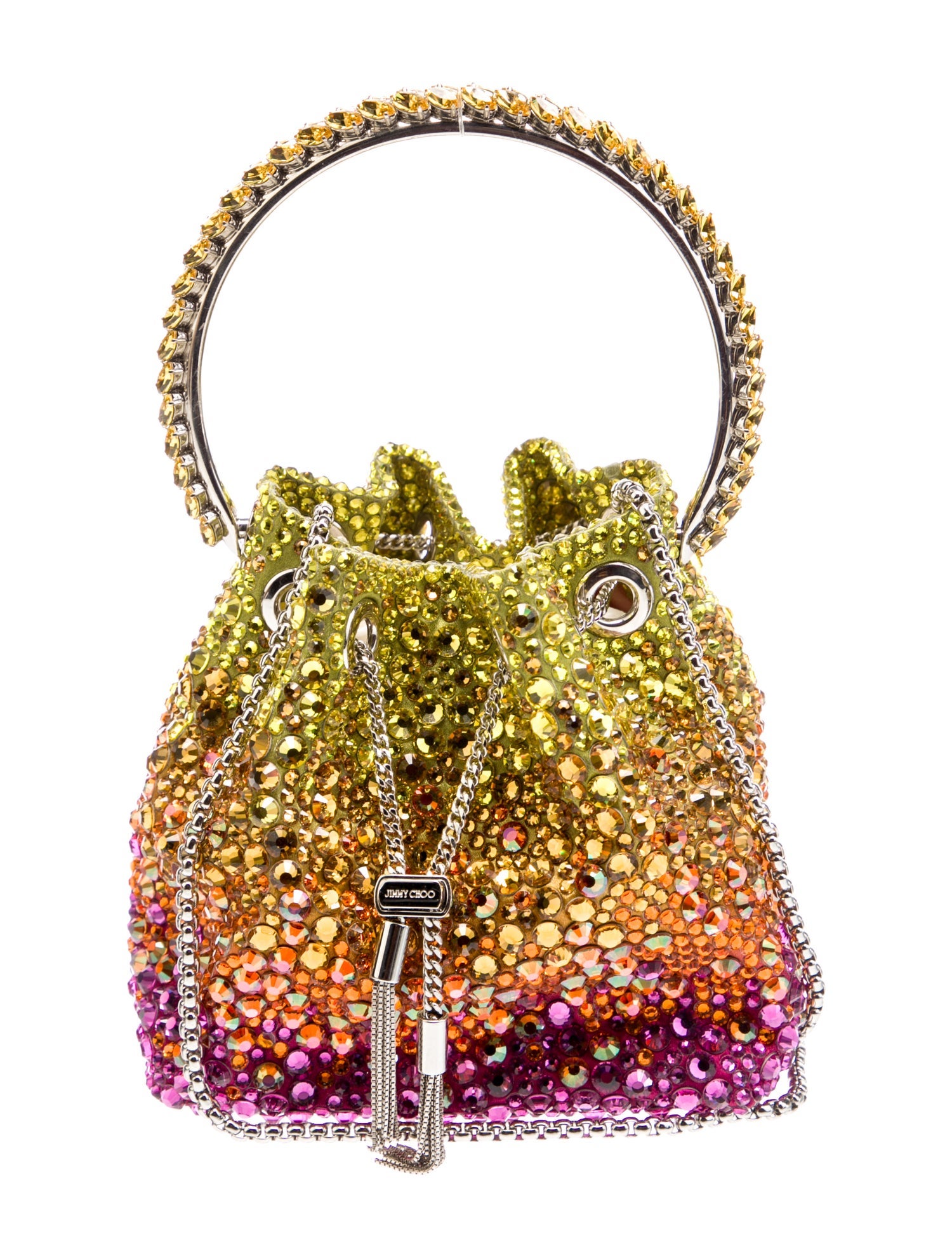 Jimmy Choo Crystal Bon Bon - Orange Evening Bags, Handbags - JIM438465 ...