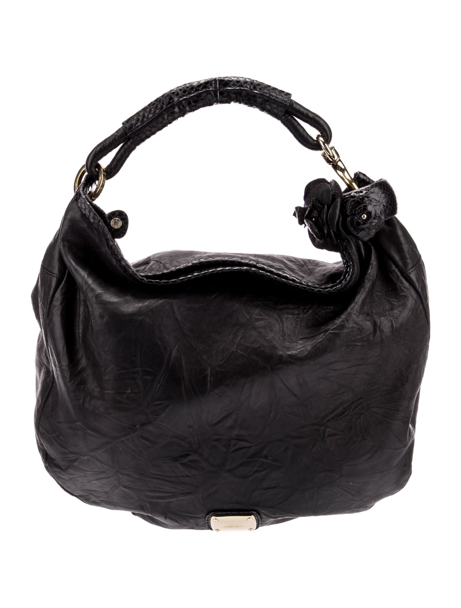 Jimmy Choo Leather Hobo - Black Hobos, Handbags - JIM440907 | The RealReal