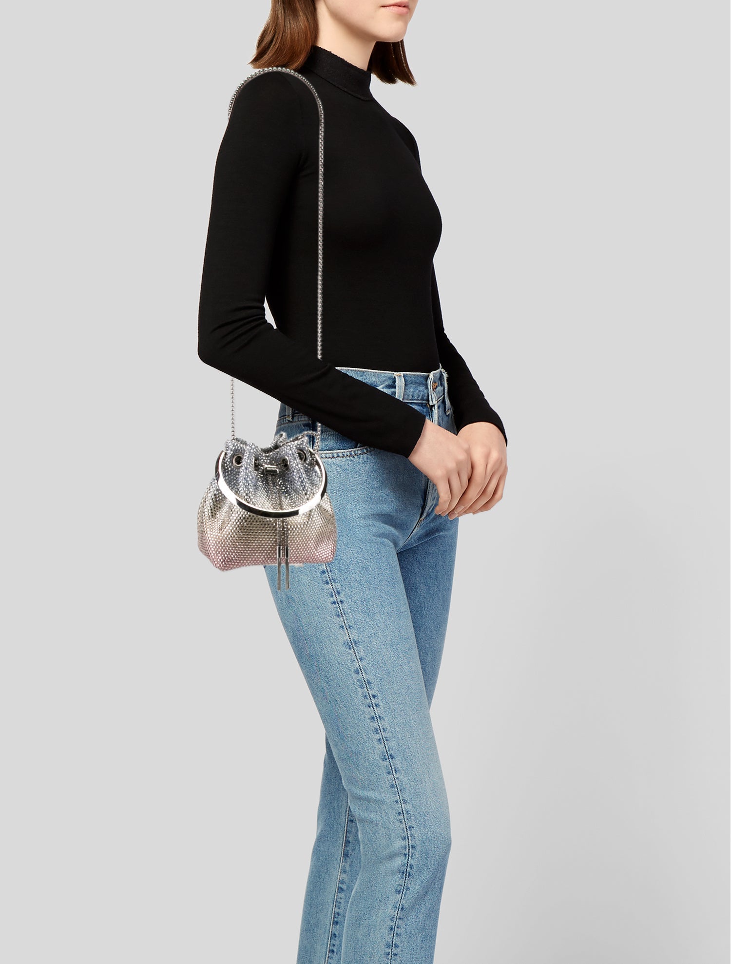 Jimmy Choo Crystal Evening Bag - Blue Evening Bags, Handbags ...