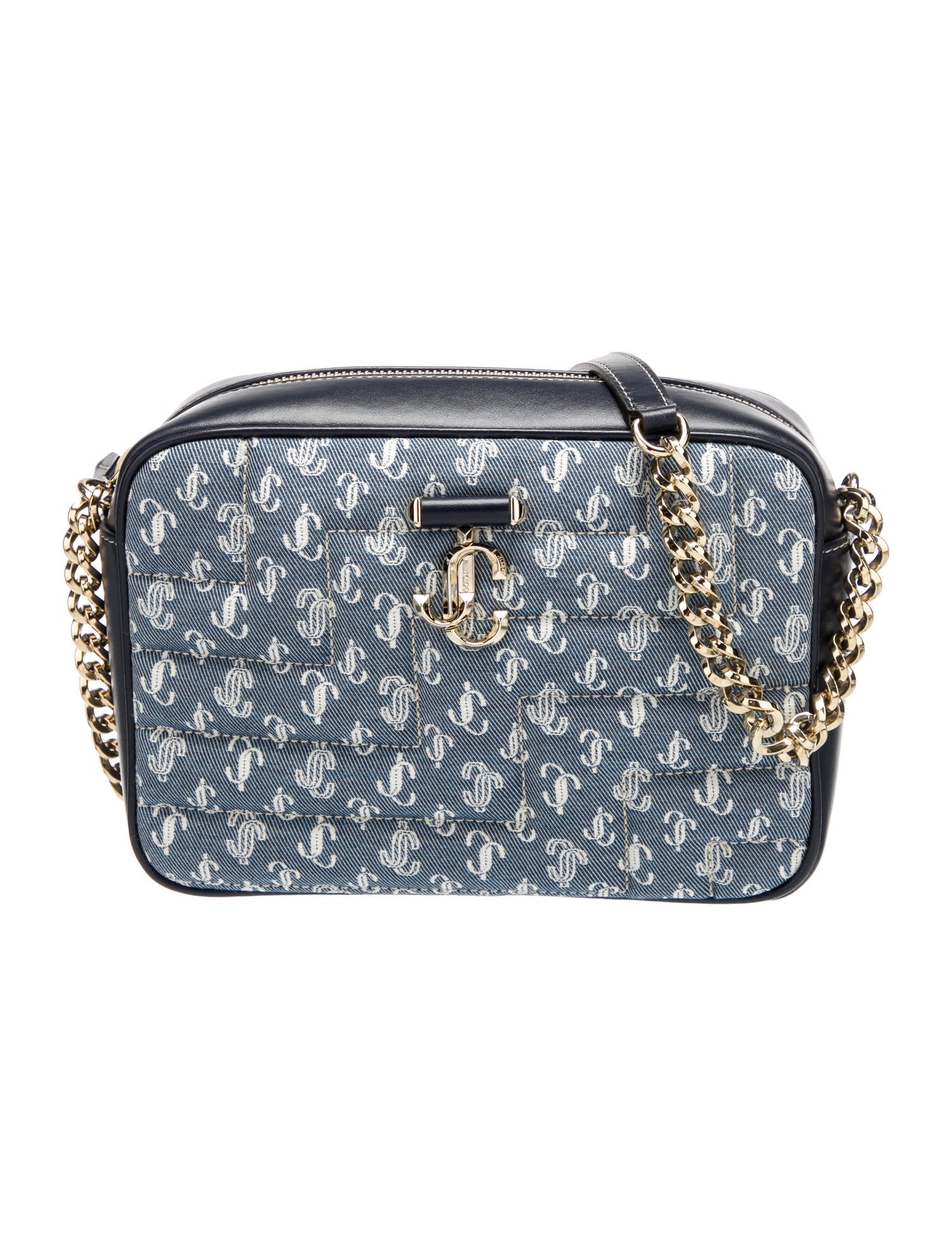 Jimmy Choo Denim Minaudière - Blue Crossbody Bags, Handbags - JIM454391 ...