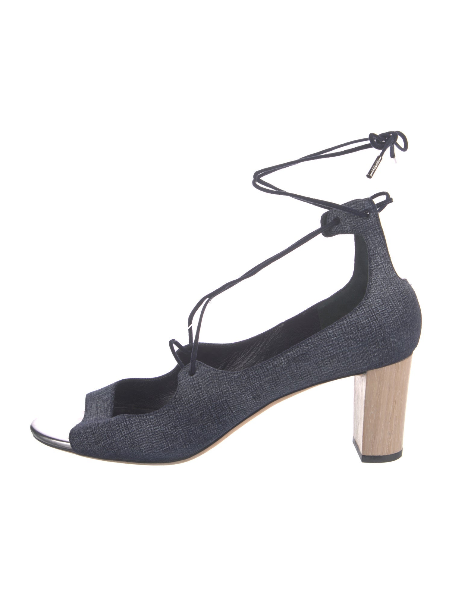 Jimmy Choo Denim Sandals - Blue Sandals, Shoes - JIM457373 | The RealReal