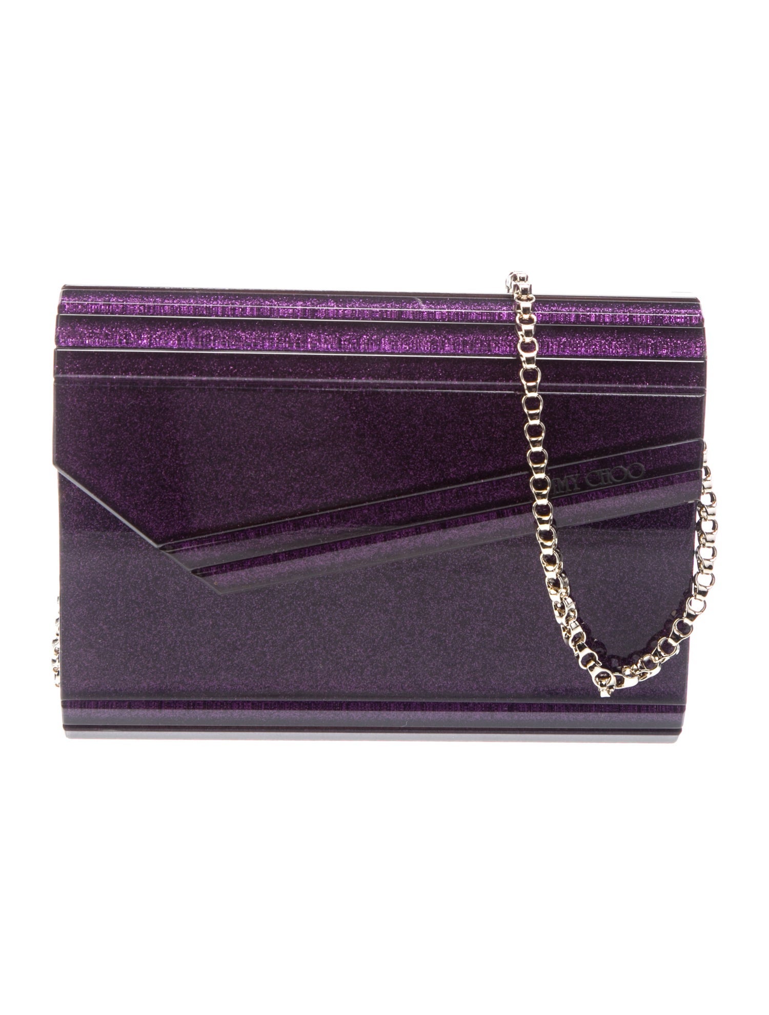 Jimmy Choo Acrylic Evening Bag - Purple Clutches, Handbags - JIM458804 ...