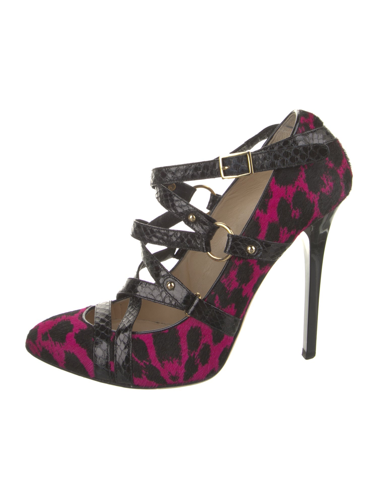 Jimmy Choo Ponyhair Animal Print Pumps - Black Pumps, Shoes - JIM466530 ...
